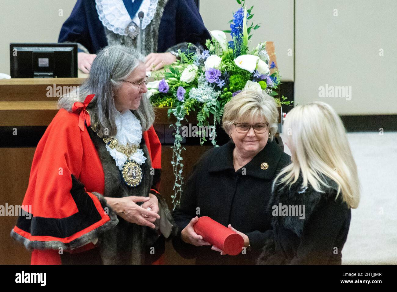 Civic Centre, Southend on Sea, Essex, UK. 1st Mar, 2022. Prince Charles ...
