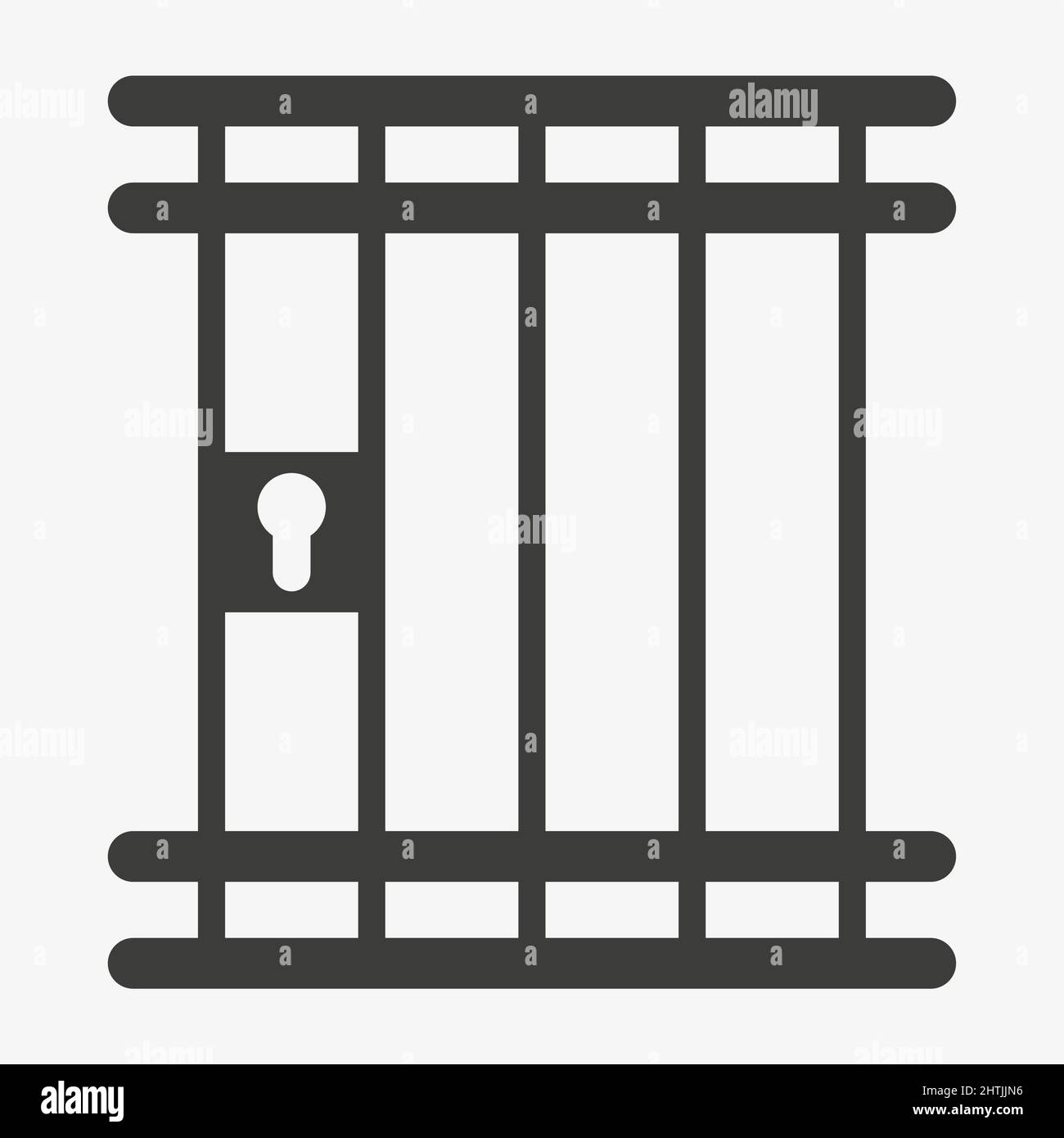 Prison icon. Jail vector sign on white background Stock Vector Image ...
