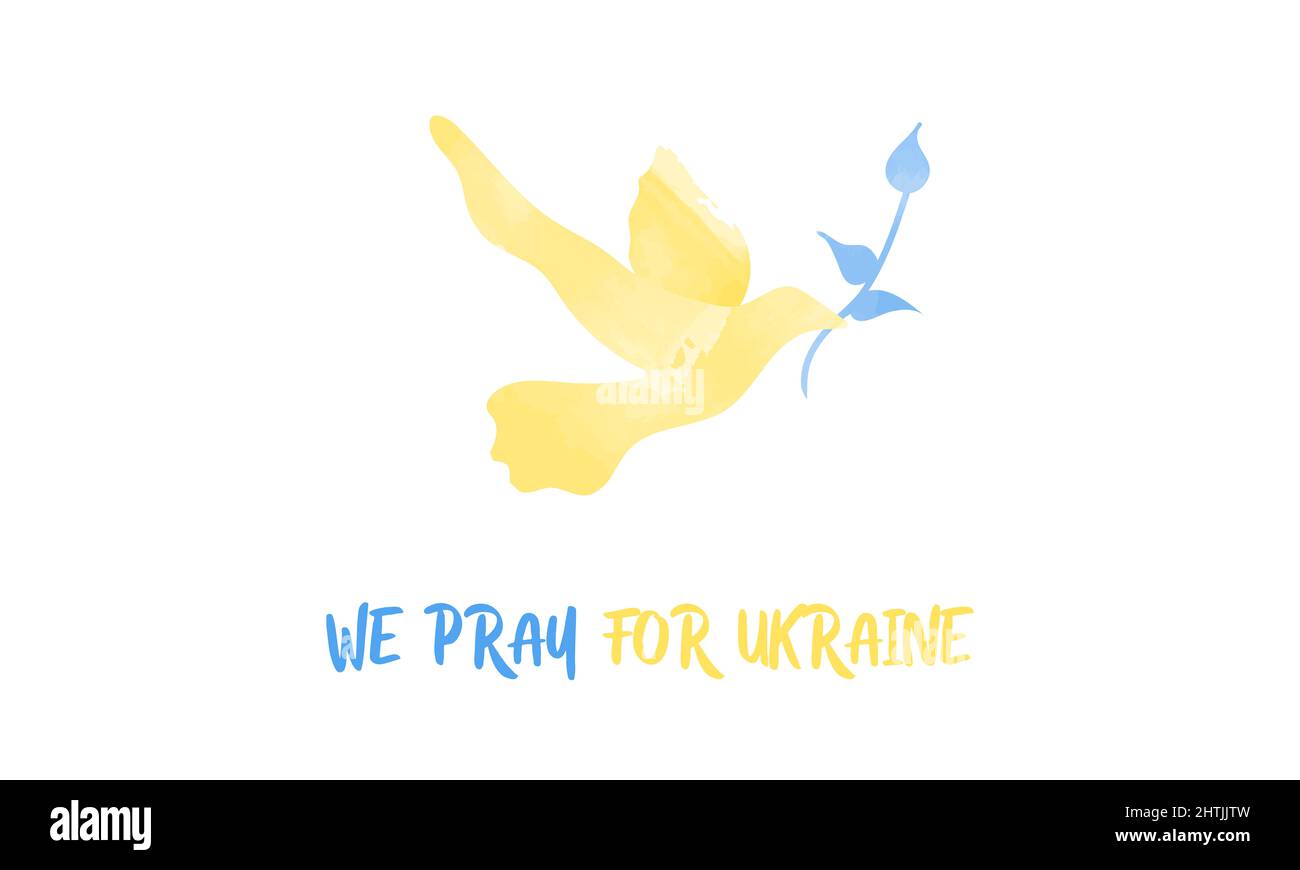 Watercolor flag of ukraine Cut Out Stock Images & Pictures - Alamy