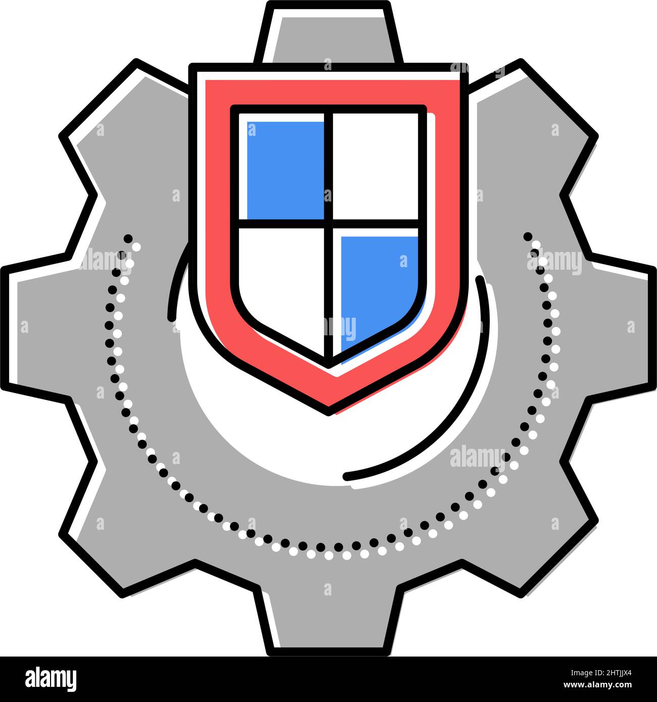 mechanism protection color icon vector illustration Stock Vector Image ...