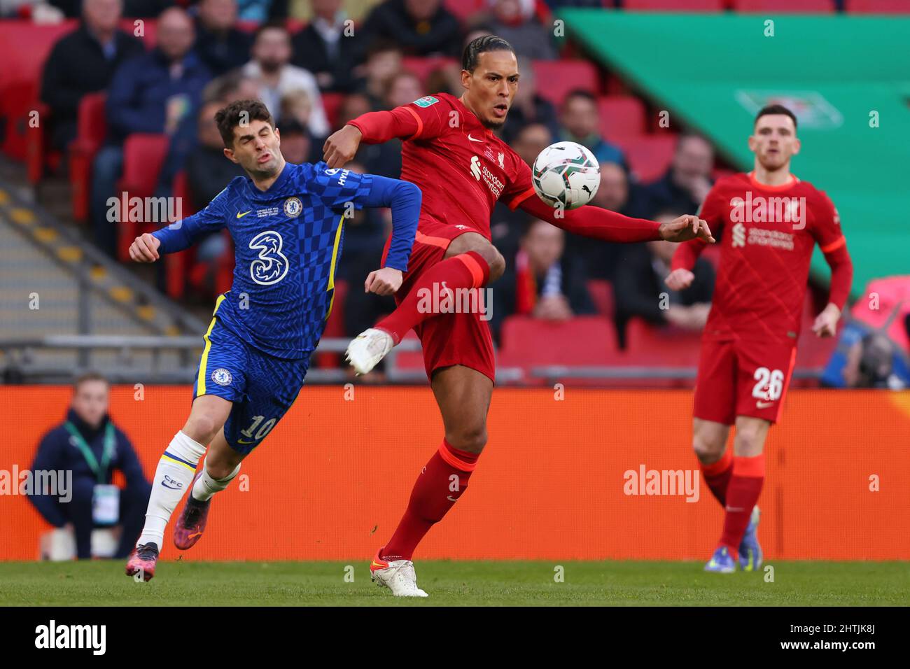 Virgil van Dijk of Liverpool and Christian Pulisic of Chelsea - Chelsea ...
