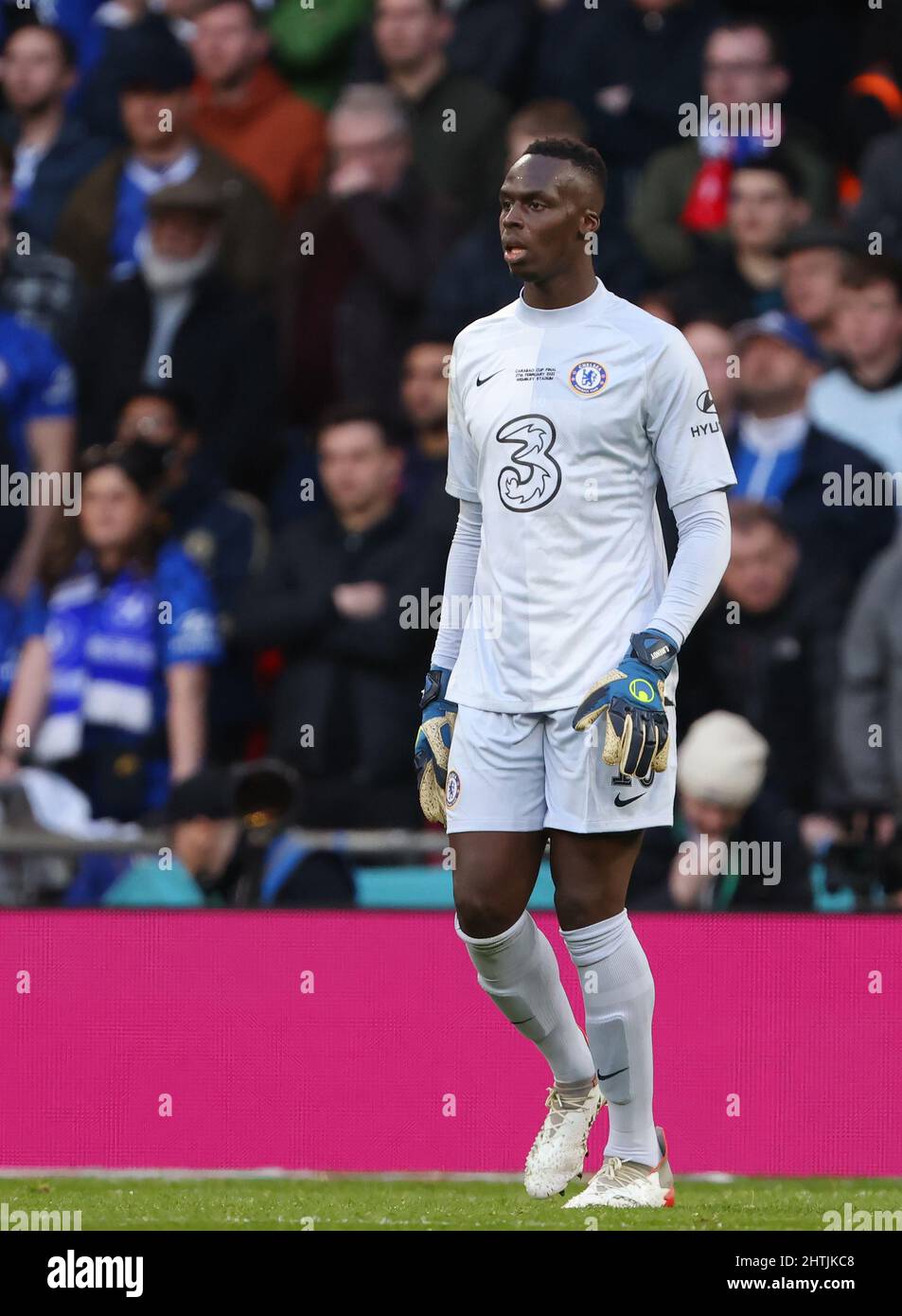 Edouard Mendy of Chelsea - Chelsea v Liverpool, Carabao Cup Final ...