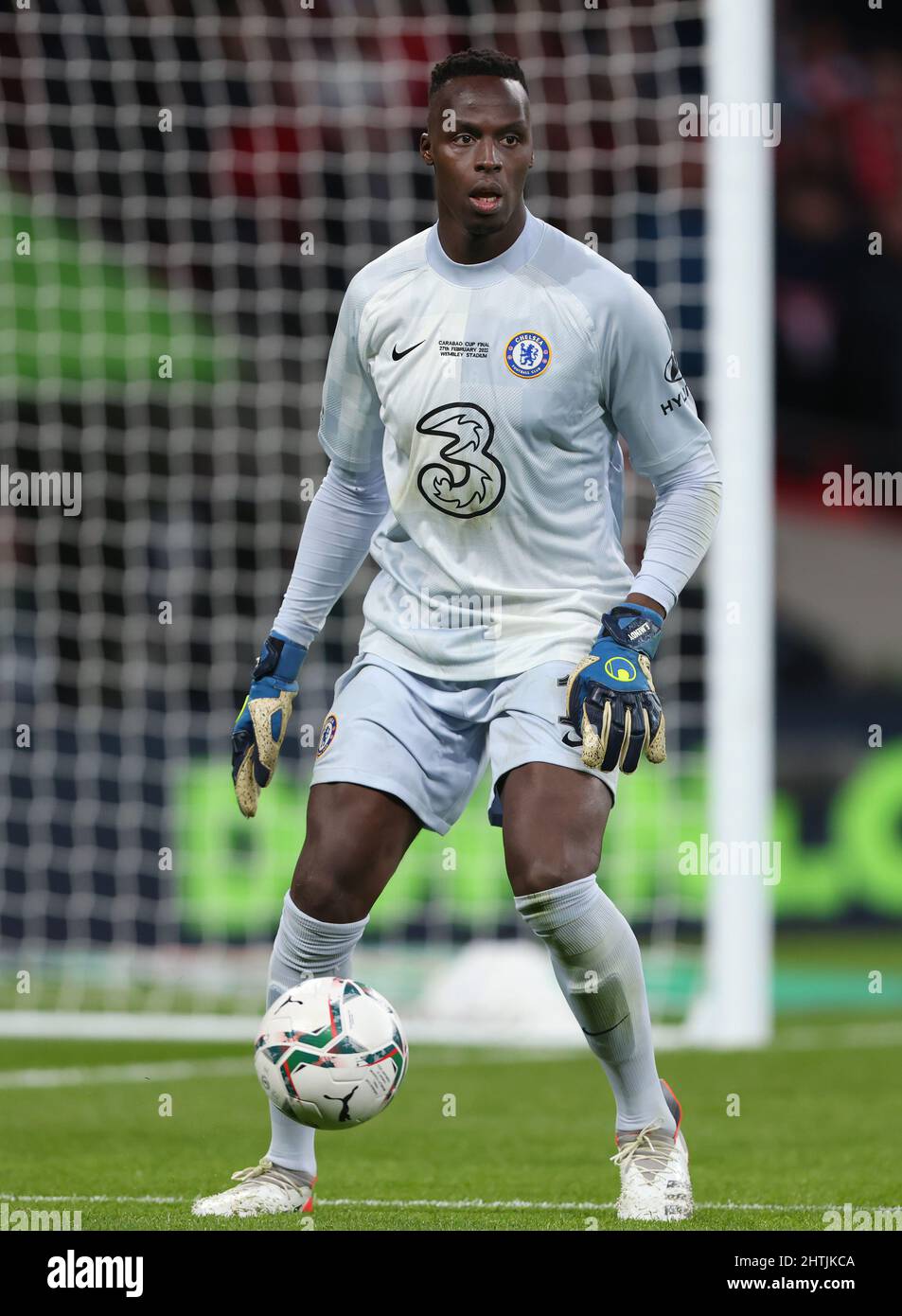 Edouard Mendy of Chelsea - Chelsea v Liverpool, Carabao Cup Final ...