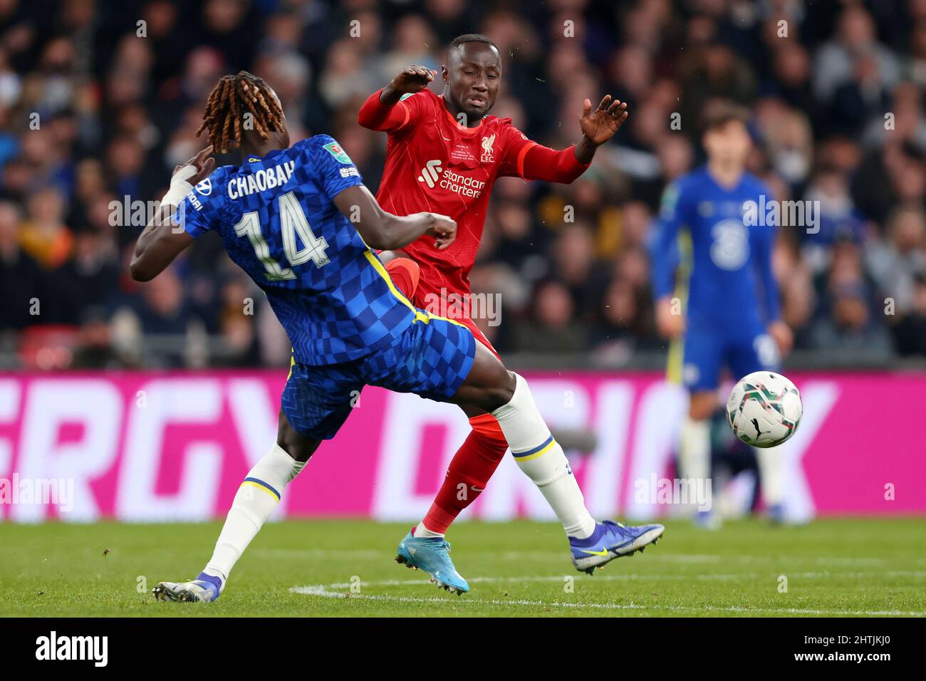 Naby Keita of Liverpool and Trevoh Chalobah of Chelsea - Chelsea v ...