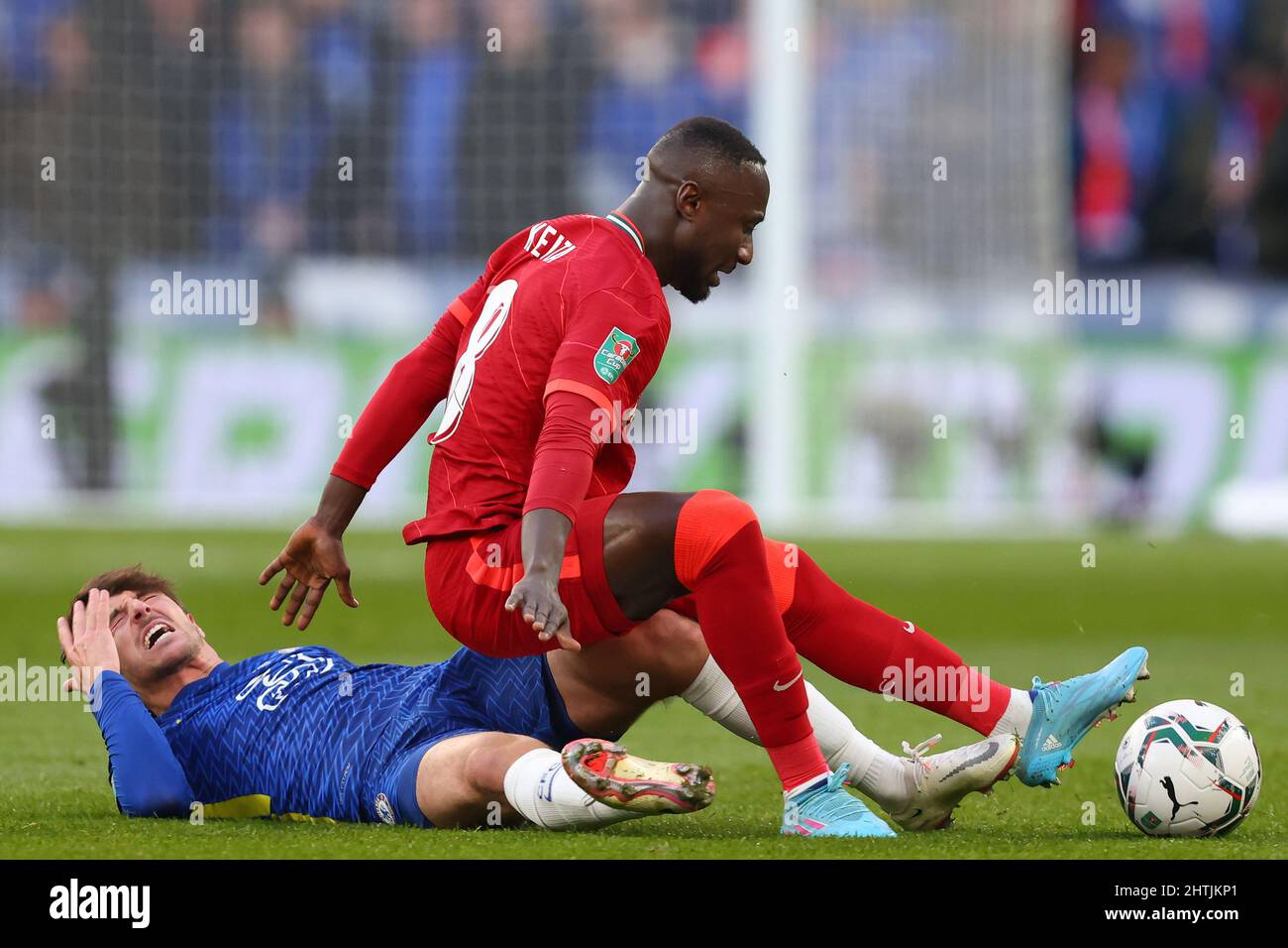 Naby Keita of Liverpool fouls Mason Mount of Chelsea - Chelsea v ...