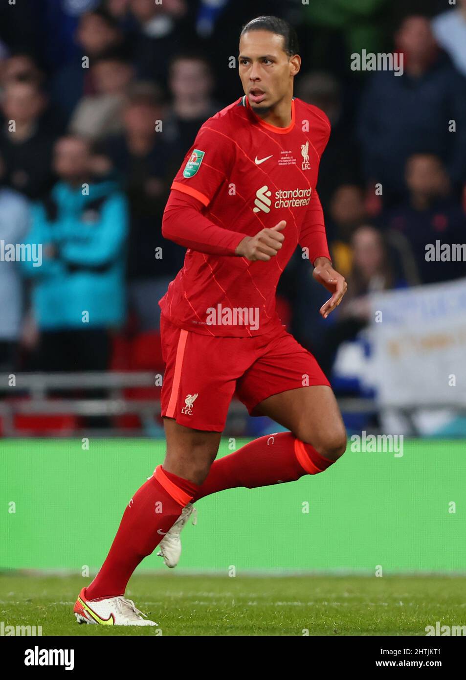 Virgil van Dijk of Liverpool - Chelsea v Liverpool, Carabao Cup Final ...