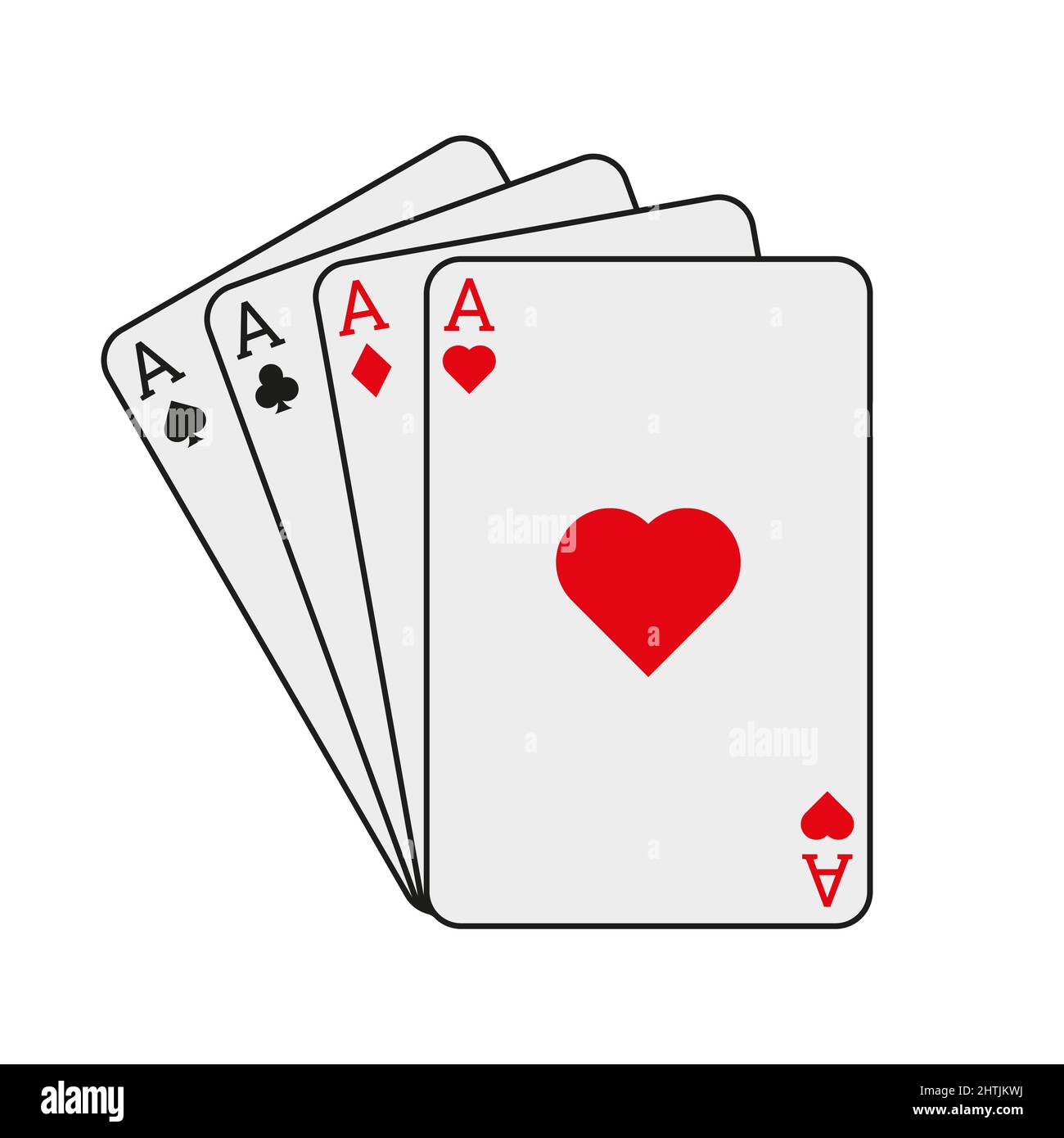 Playing cards vector icon on white background Stock Vector Image & Art ...