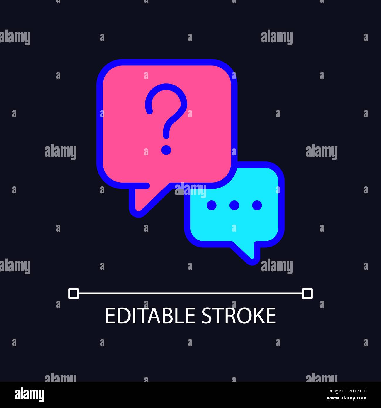 Job interview question mark Stock Vector Images - Alamy