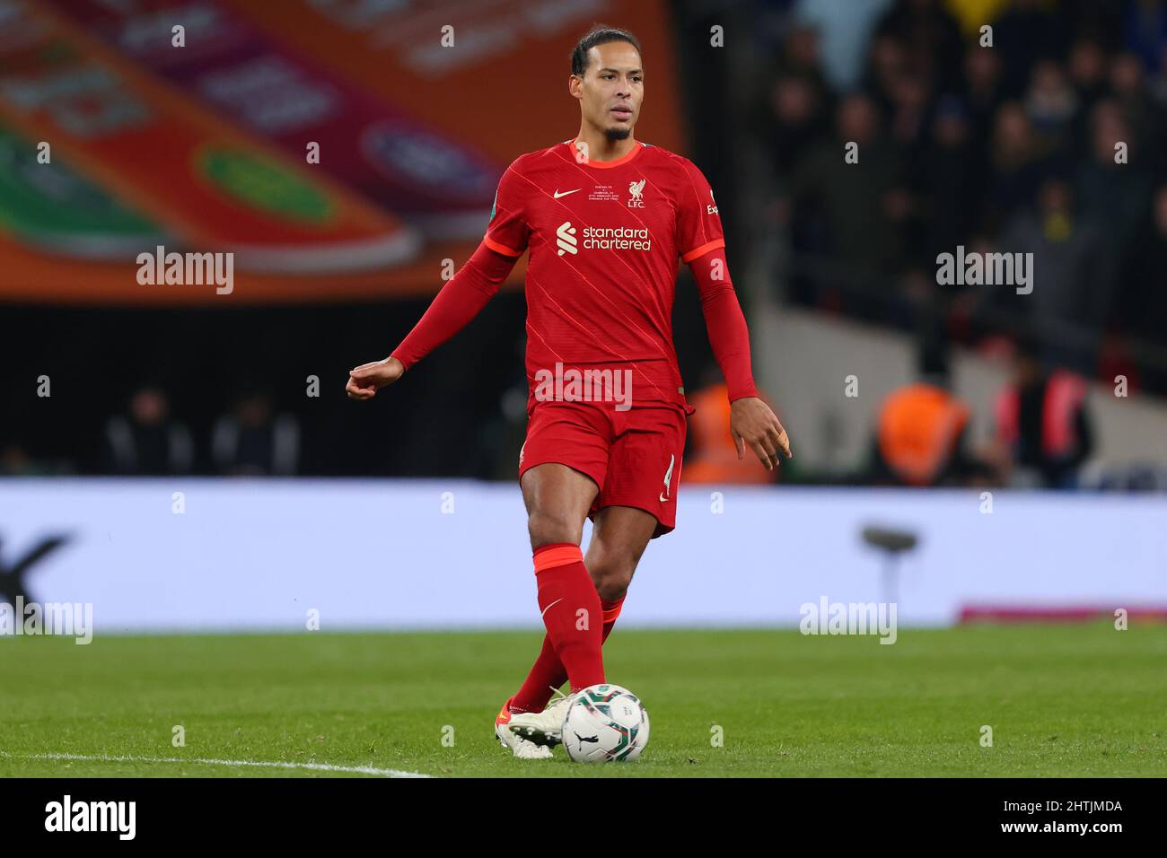 Virgil van Dijk of Liverpool - Chelsea v Liverpool, Carabao Cup Final ...