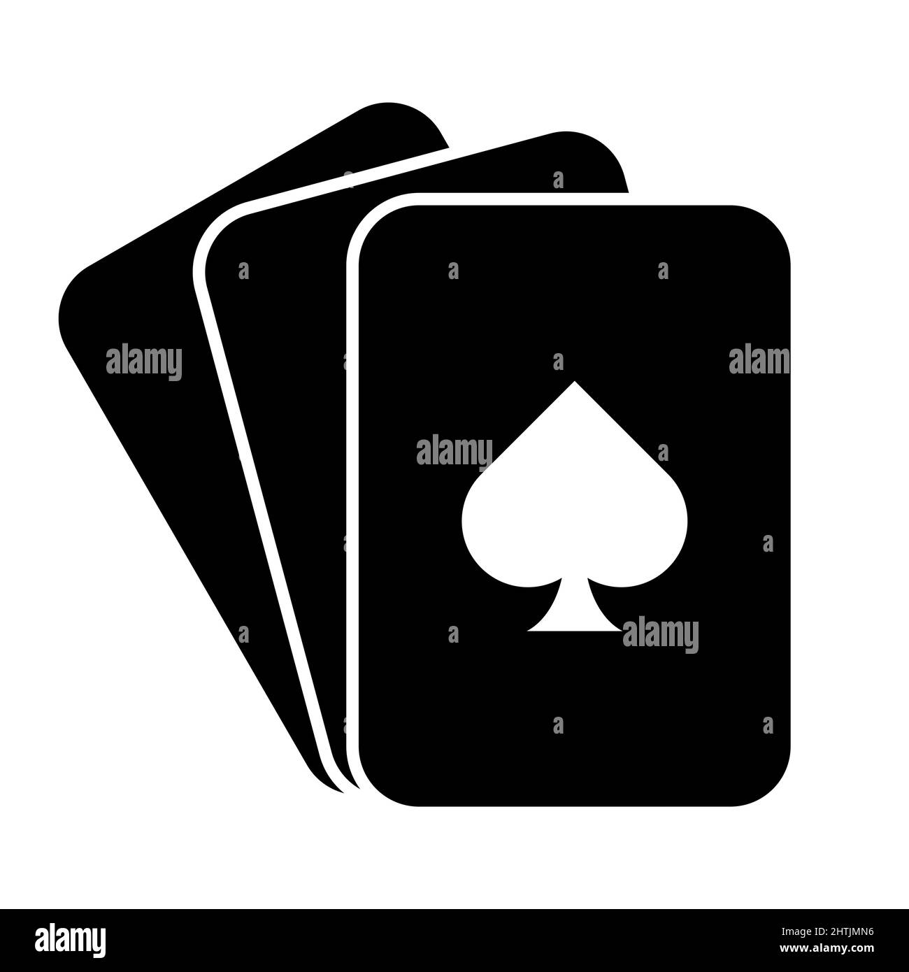 Playing cards vector icon on white background Stock Vector Image & Art ...