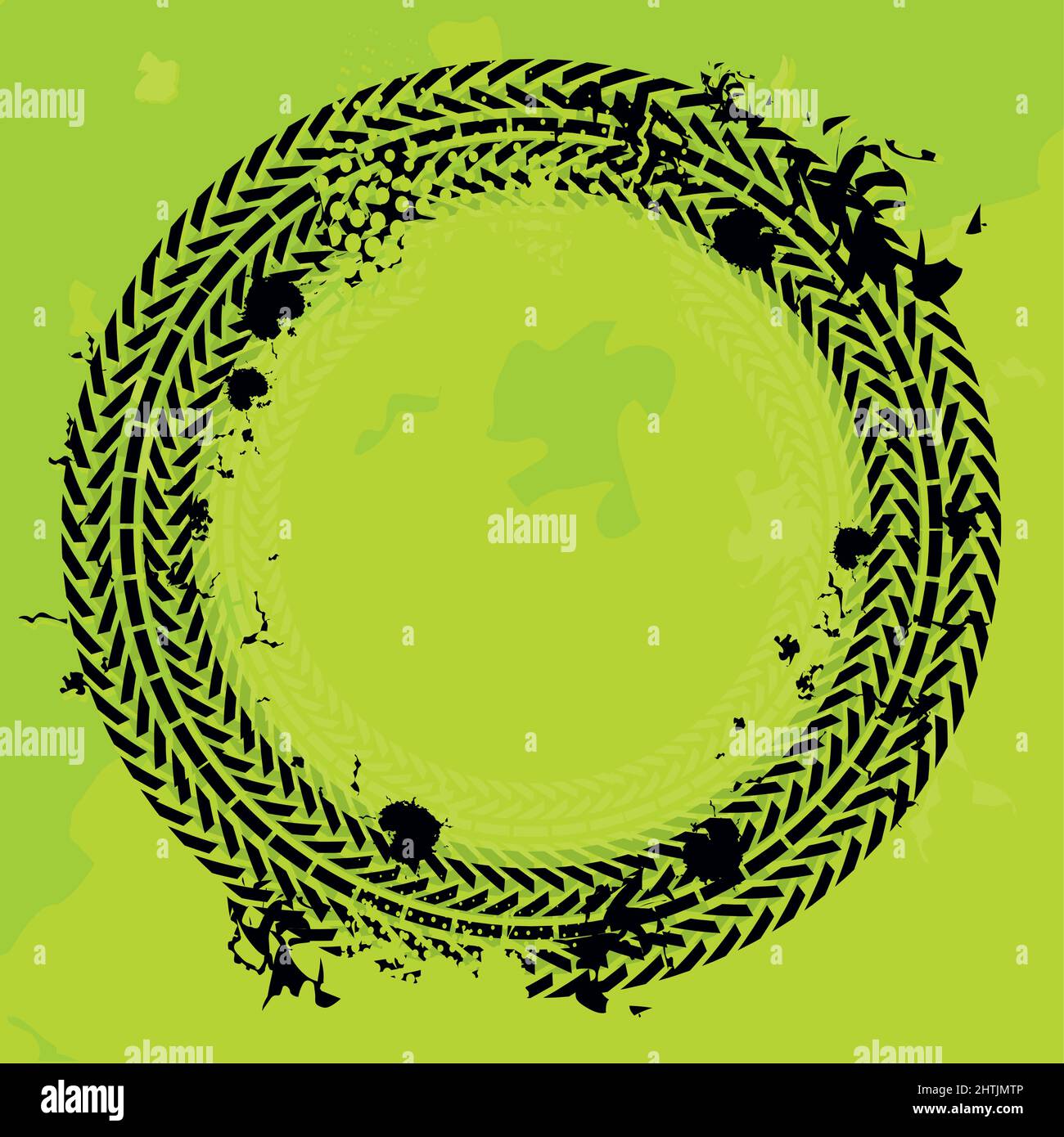 tire marks in circle shape Stock Vector Image & Art - Alamy