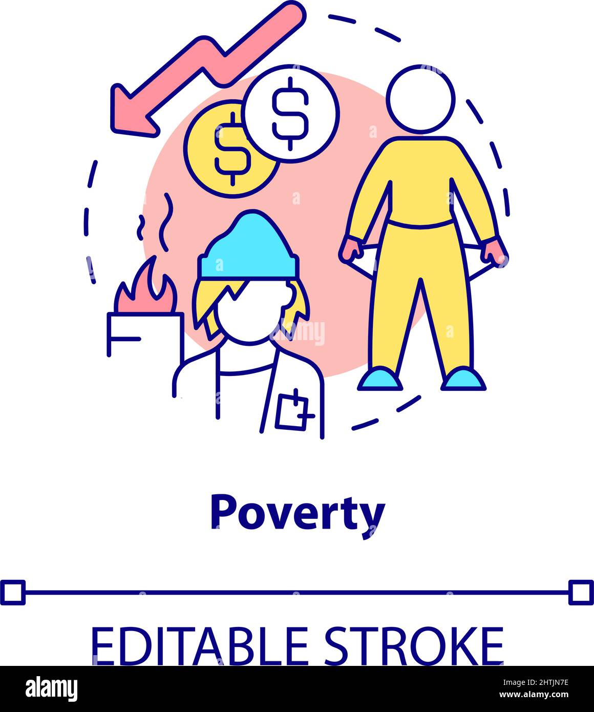 Poverty abstract art Stock Vector Images - Alamy