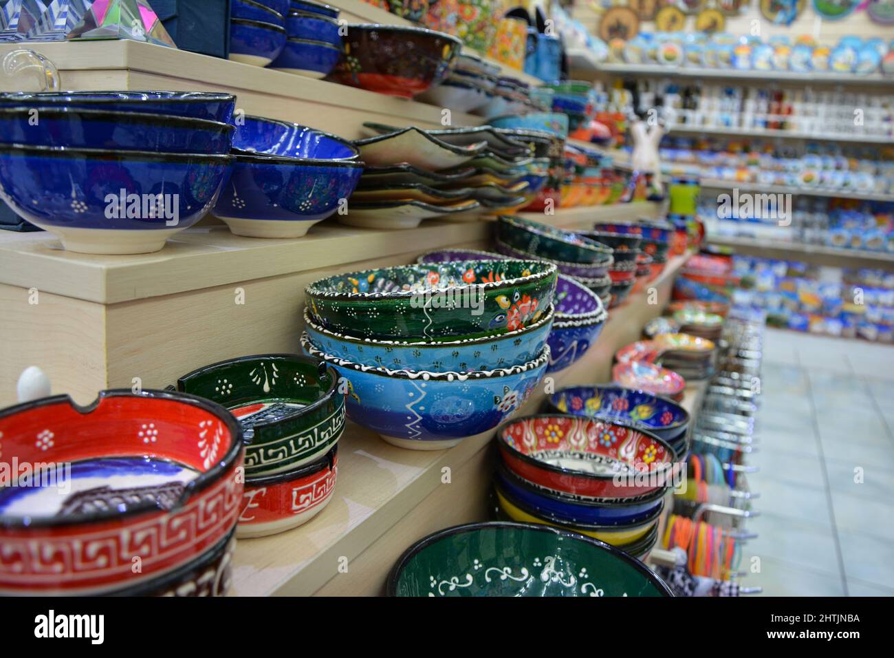 Greek pottery blue shop hi-res stock photography and images - Alamy