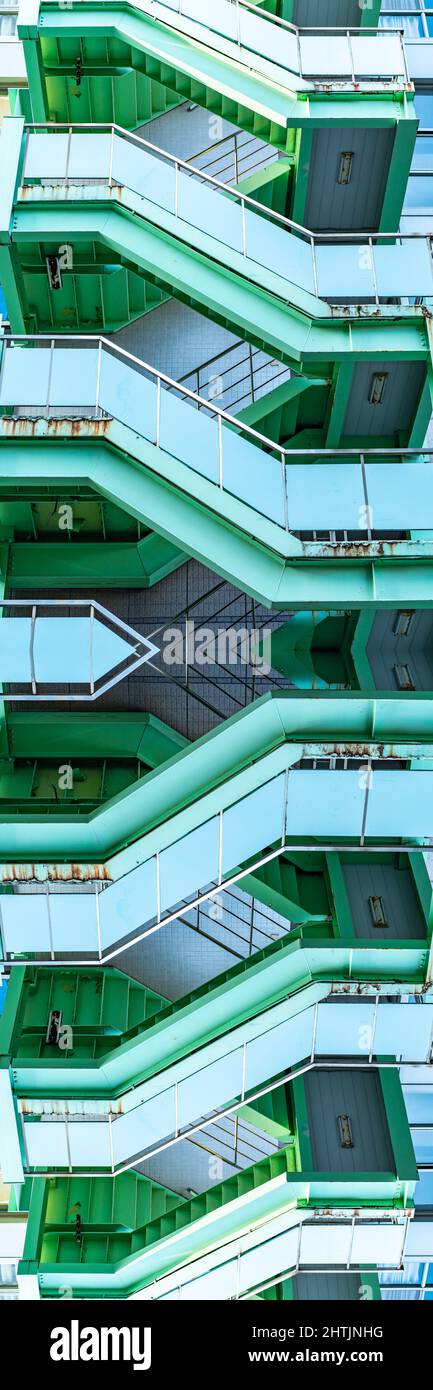 Ladders on building hi-res stock photography and images - Alamy