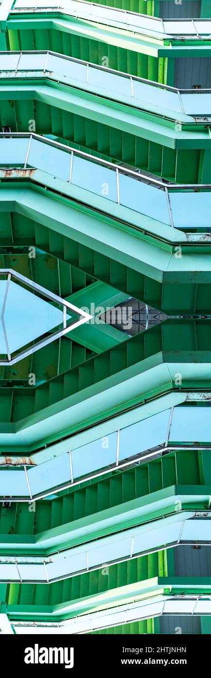 Ladders on building hi-res stock photography and images - Alamy