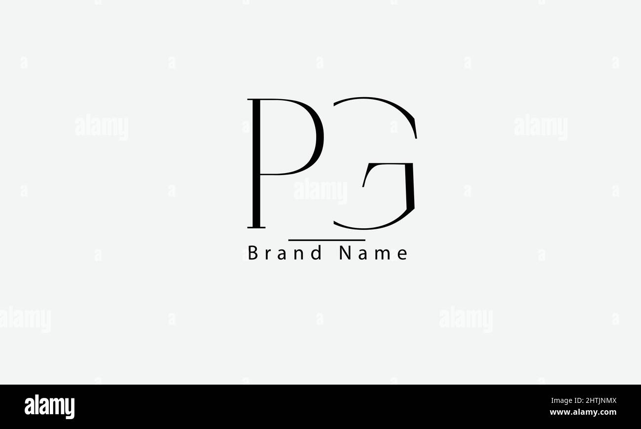 Letter pg logo hi-res stock photography and images - Alamy