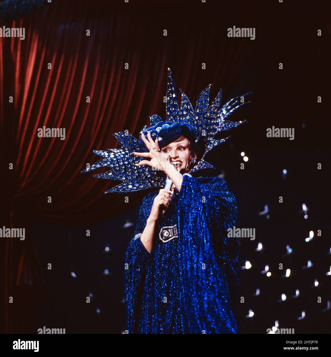 Mary und Gordy, Travestieshow, ARD, 1983, im Bild: Travestiestar Mary ...