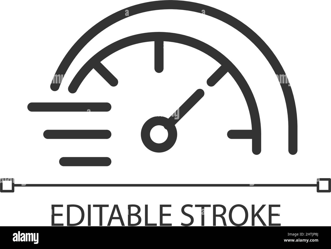 Speedometer pixel perfect linear icon Stock Vector Image & Art - Alamy