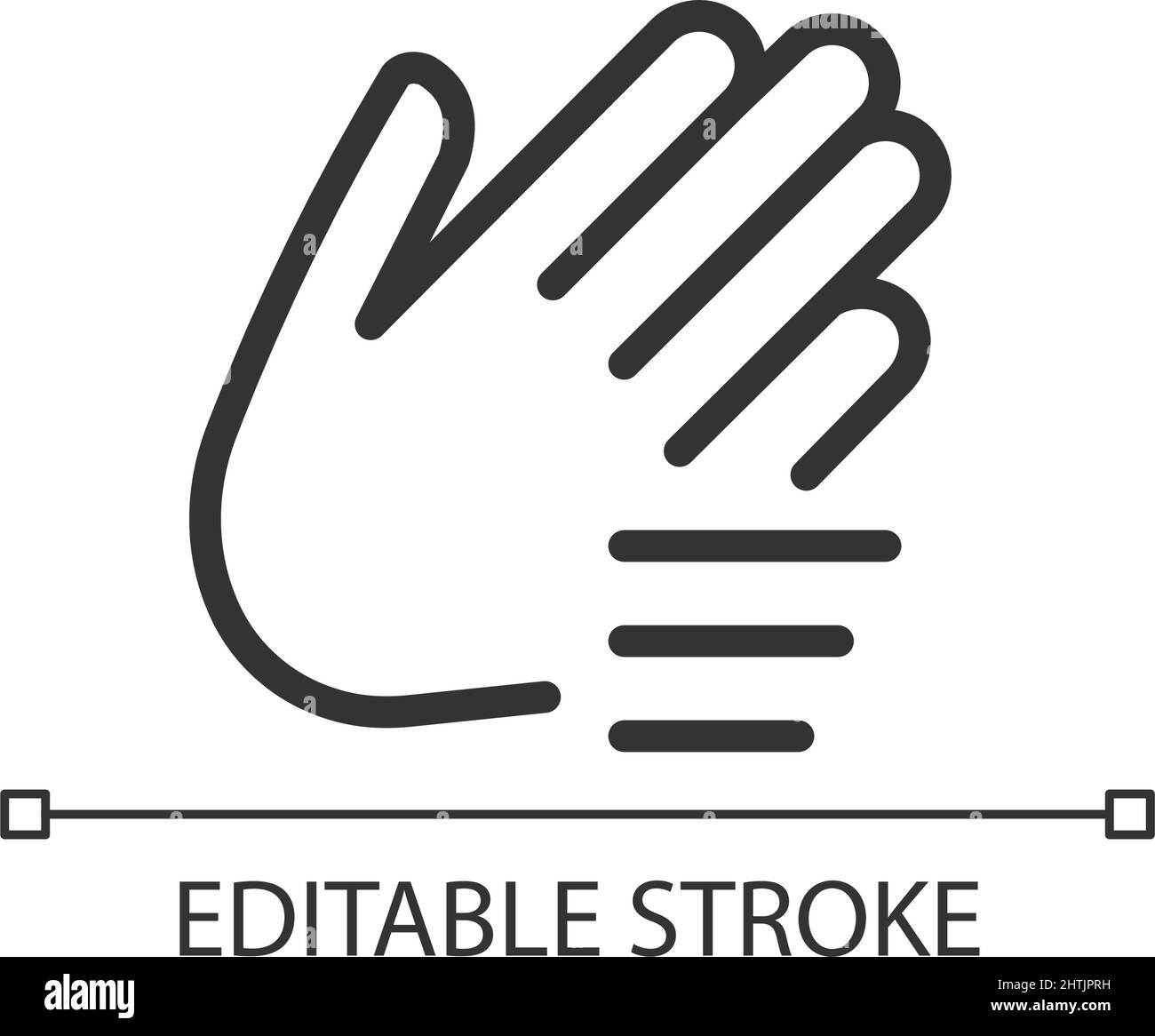 Waving hand emoji Black and White Stock Photos & Images - Alamy