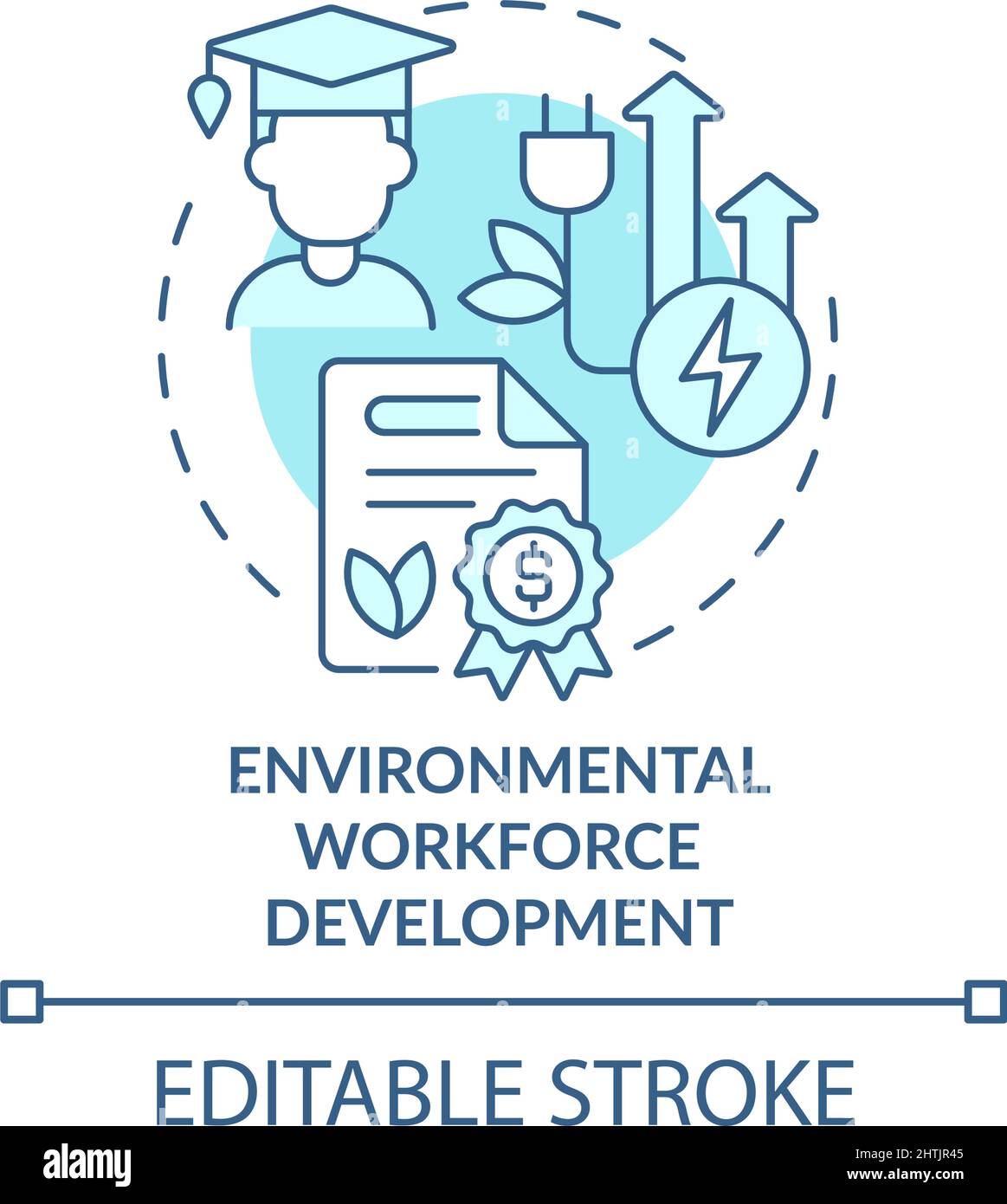 Sustainable workforce Stock Vector Images - Alamy