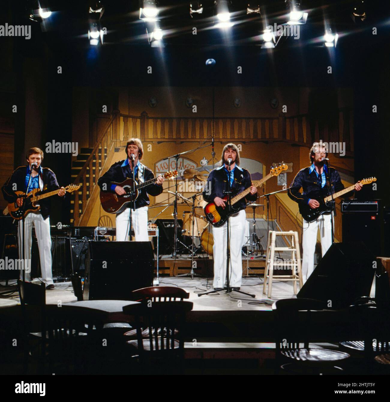 Colorado, Countryband, bringt bei einem Auftritt ihren Song "Driving my ...