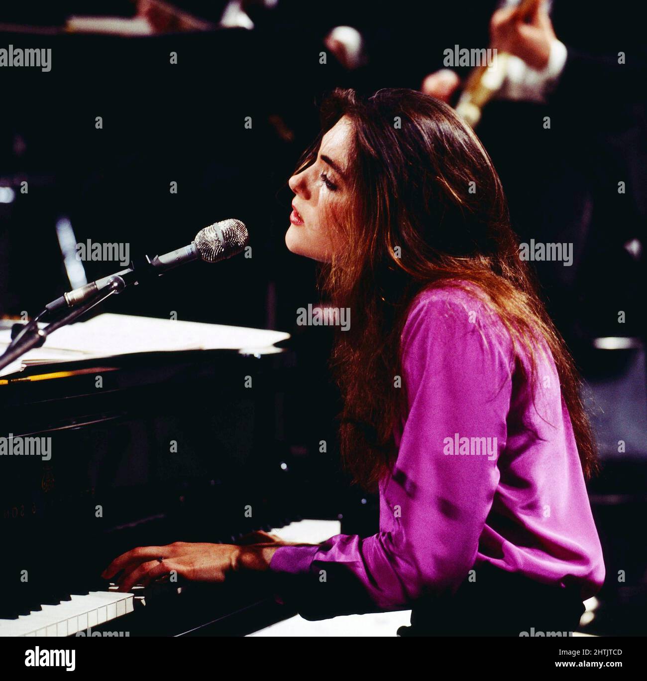 Laura Branigan, amerikanische Sängerin und Songschreiberin, bei einem ...