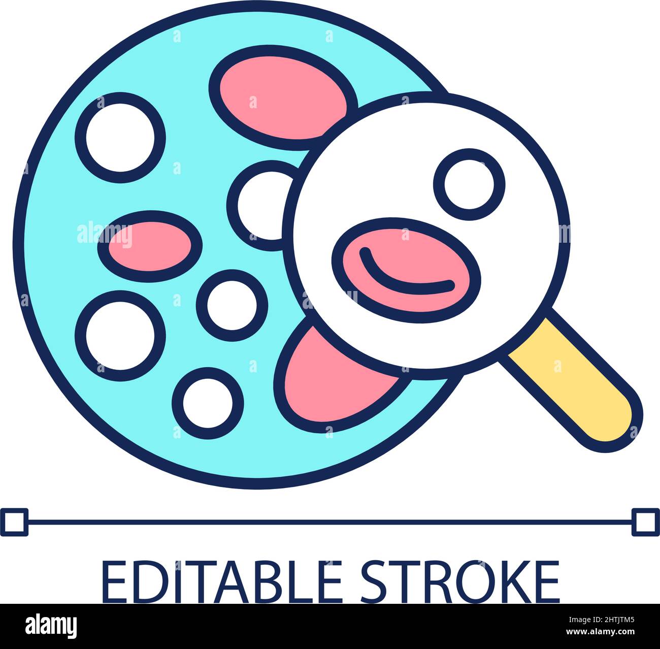 Blood studying process RGB color icon Stock Vector Image & Art - Alamy