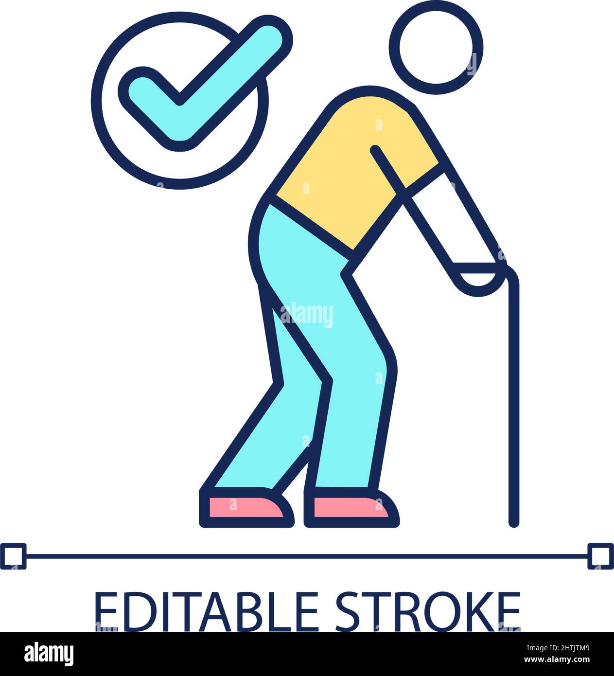 Care of patients with musculoskeletal injuries RGB color icon Stock ...