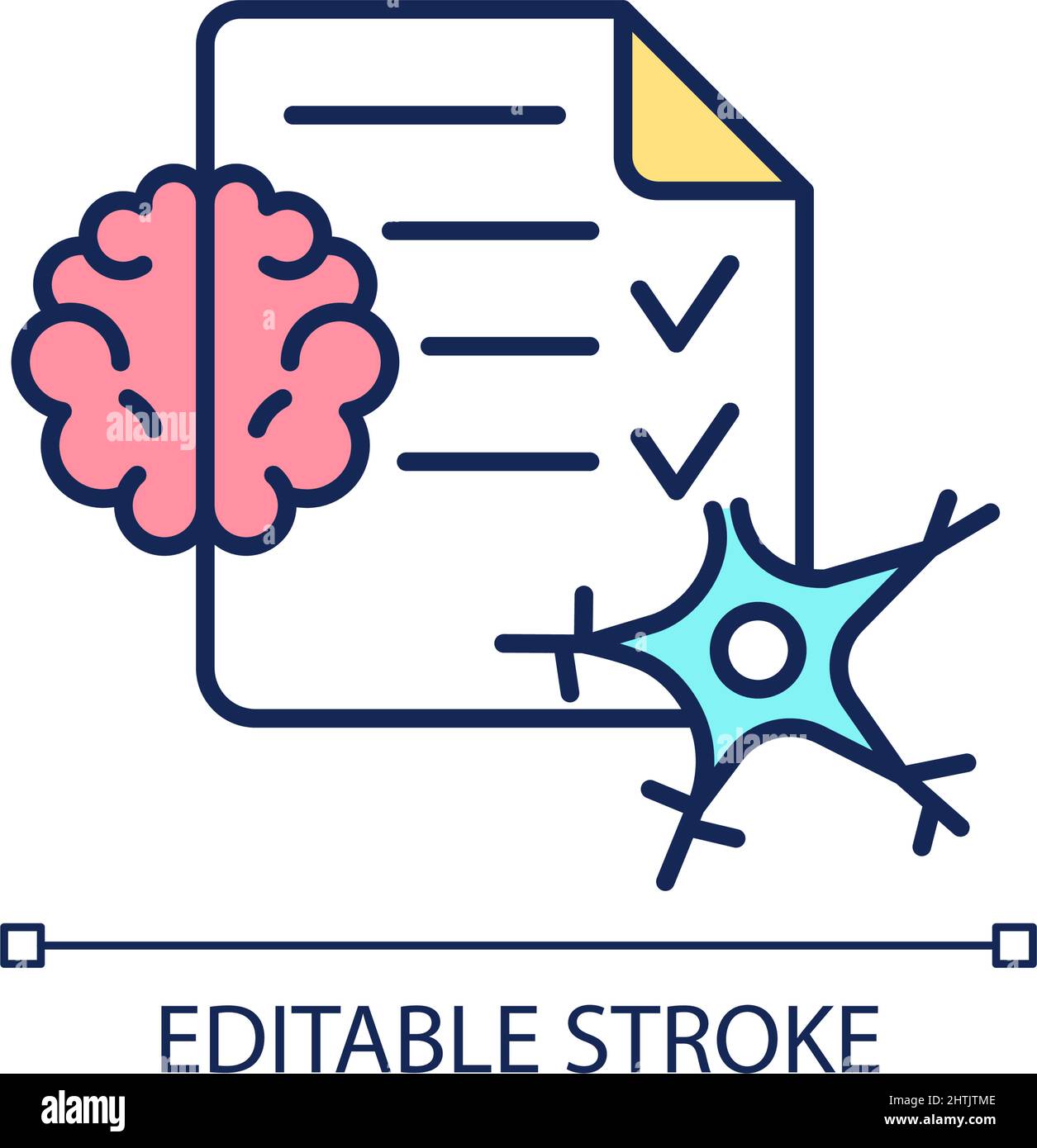 Neurological tests RGB color icon Stock Vector Image & Art - Alamy