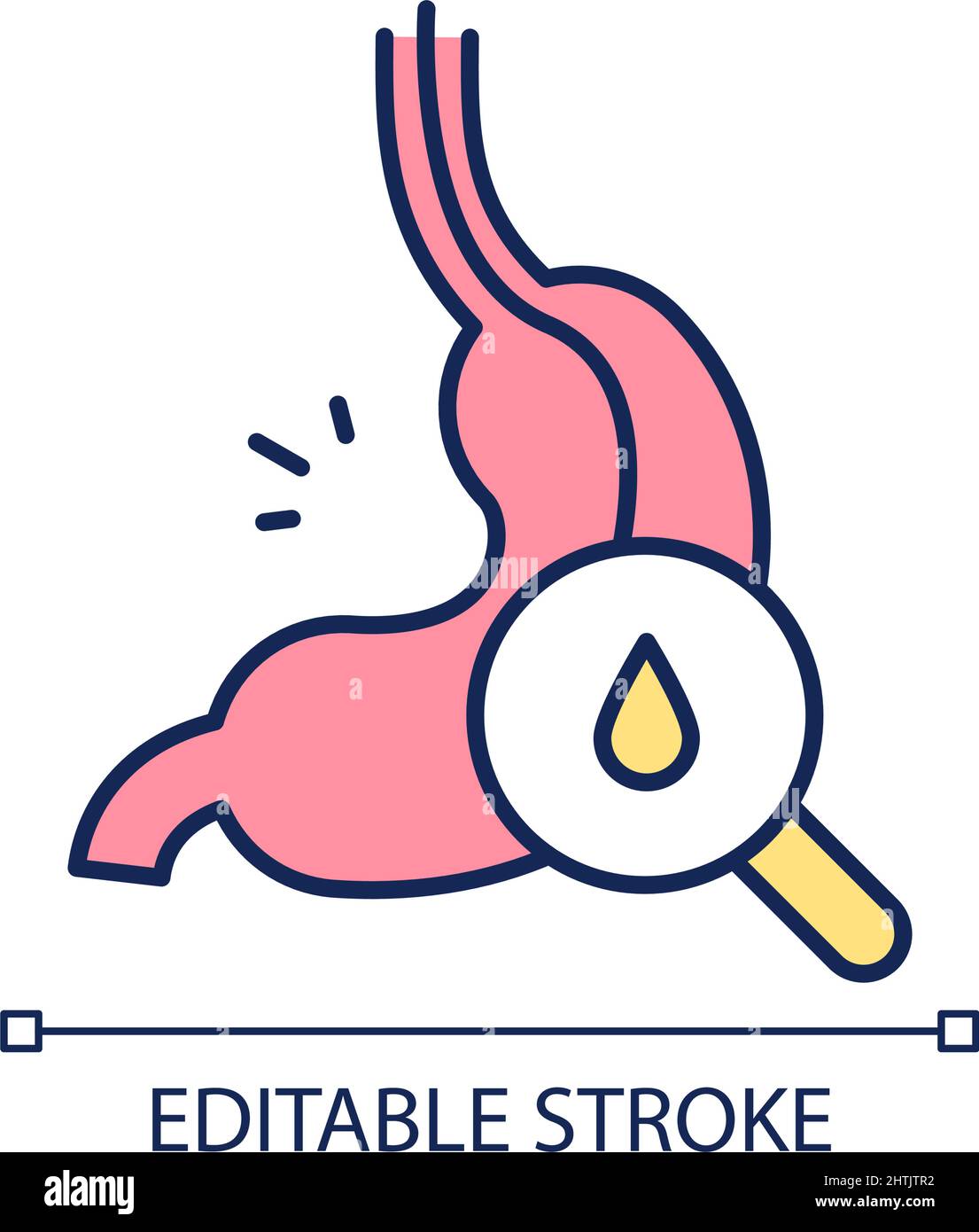 Gastric fluid analysis RGB color icon Stock Vector Image & Art - Alamy