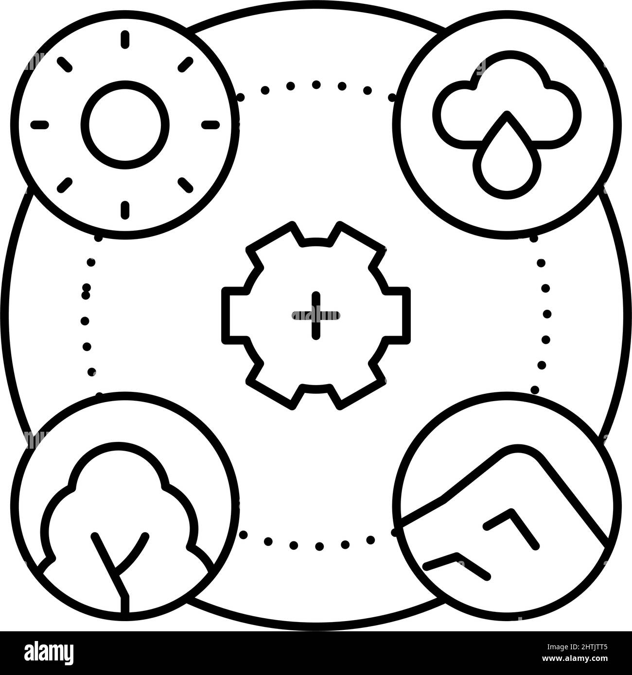 Biodiversity ecosystem animals Black and White Stock Photos & Images ...