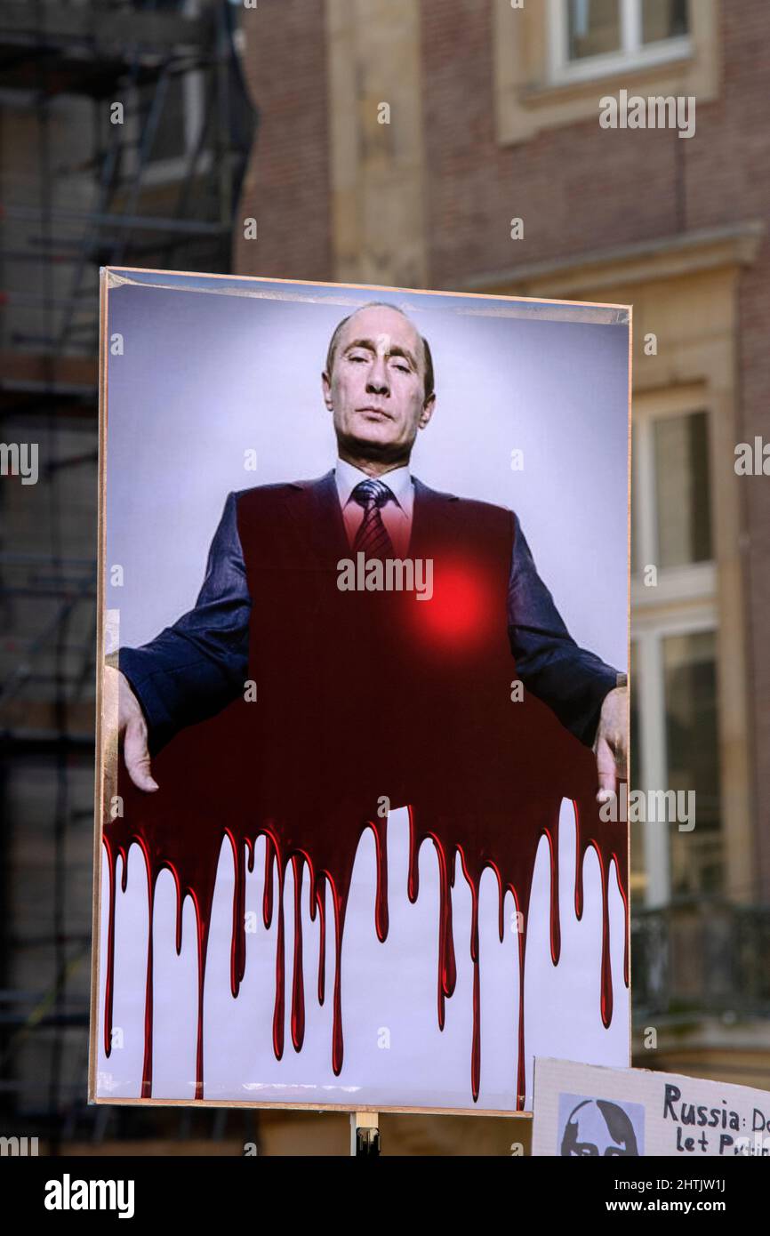 Billboard Putin Looking Like The Godfather At The Protest Against The ...