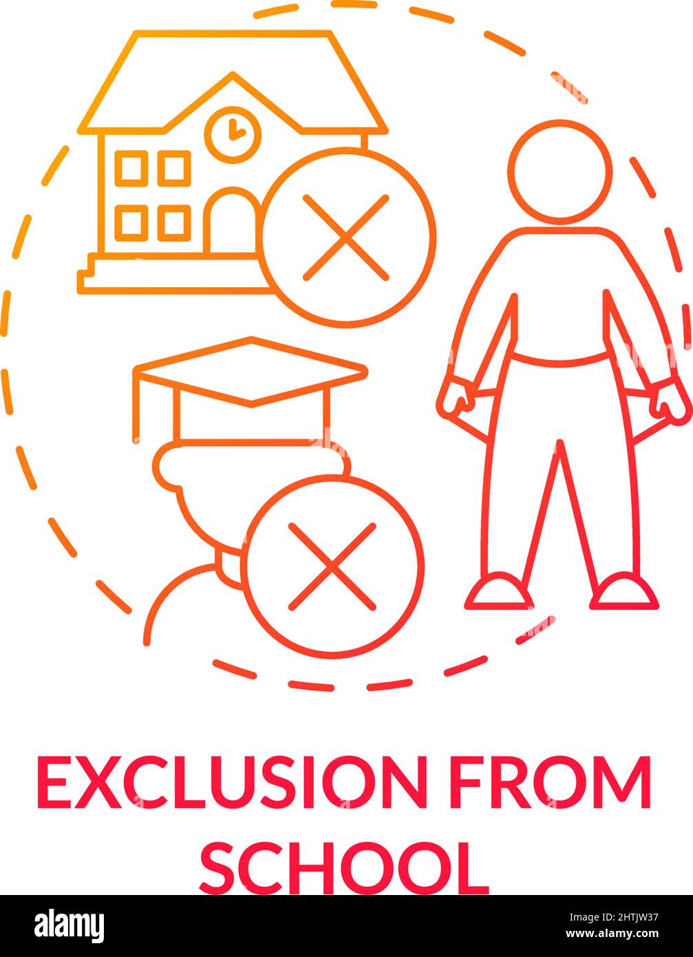 Youth exclusion Stock Vector Images - Alamy