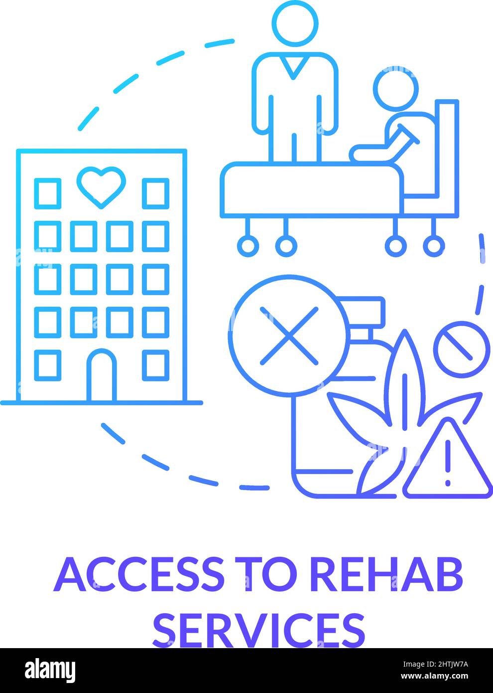 Substance abuse and rehabilitation program Stock Vector Images - Alamy