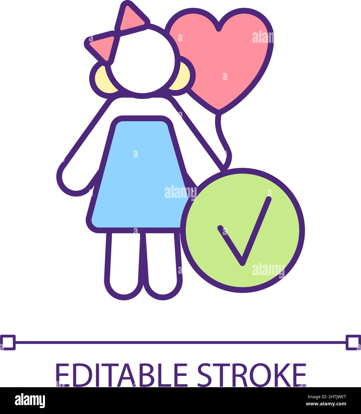 Wellbeing childhood Stock Vector Images - Alamy