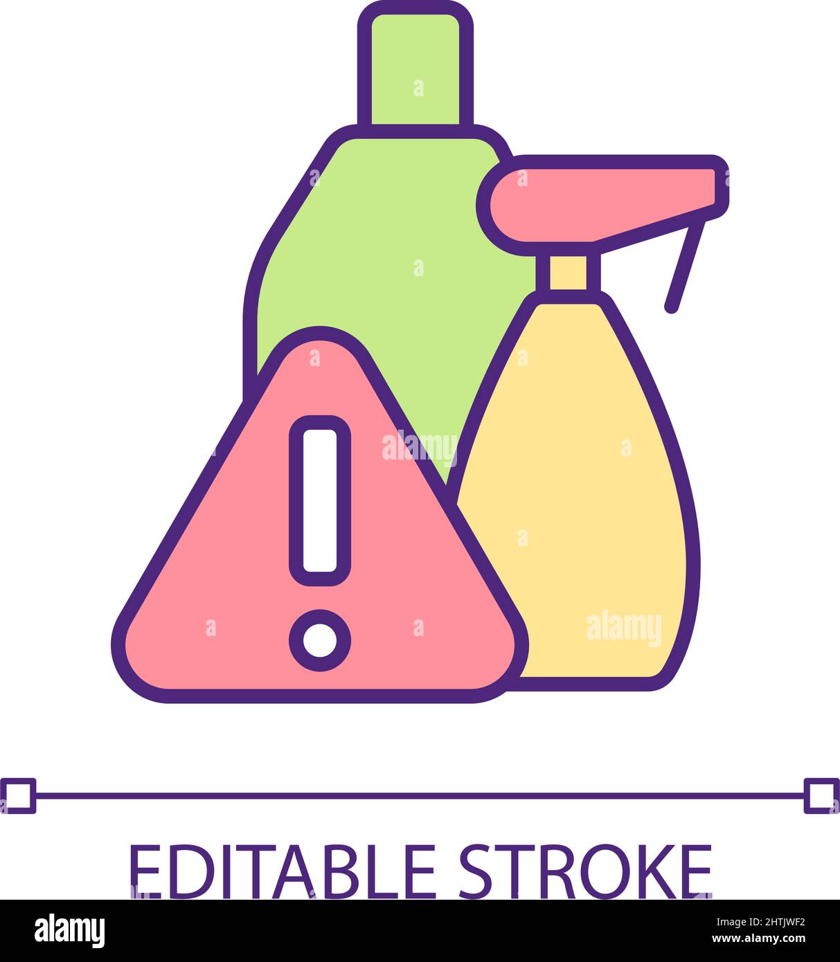 Chemicals in the home Cut Out Stock Images & Pictures - Alamy