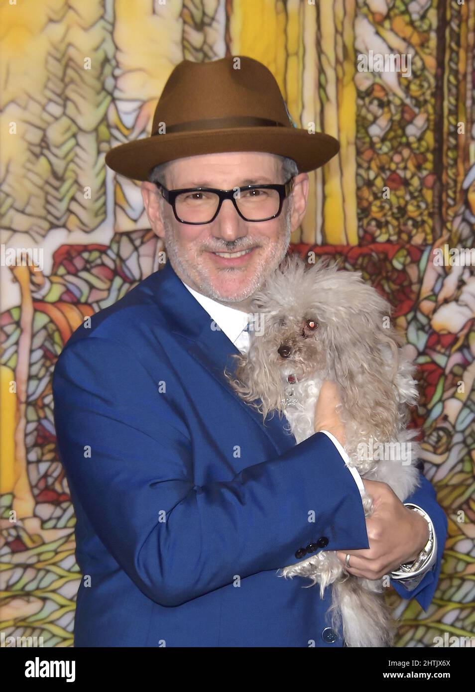 HOLLYWOOD, CA - FEBRUARY 28: Jeff Astrof and Roxy at the premiere of ...