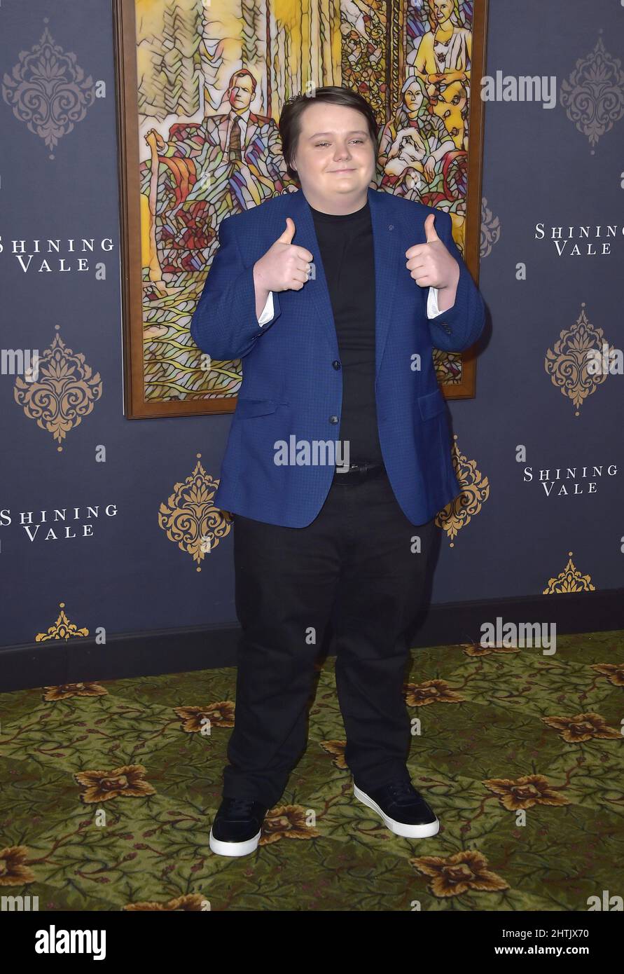 HOLLYWOOD, CA - FEBRUARY 28: Dylan Gage at the premiere of STARZ ...