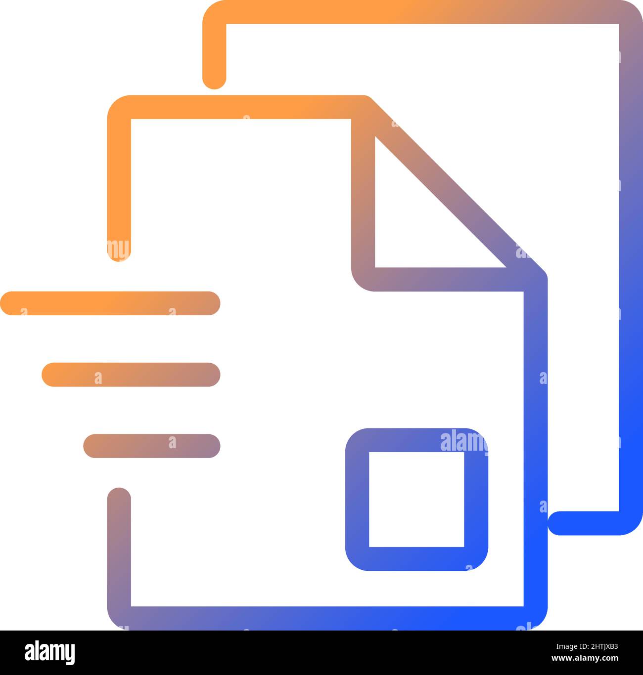 Document sharing gradient linear vector icon Stock Vector Image & Art ...