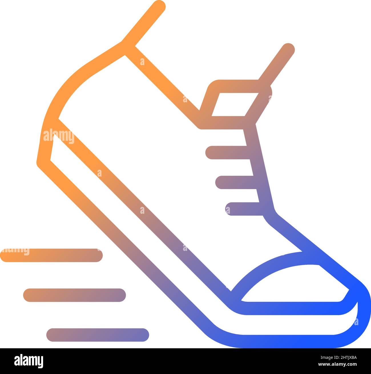 Running speed icon linear Cut Out Stock Images & Pictures - Alamy