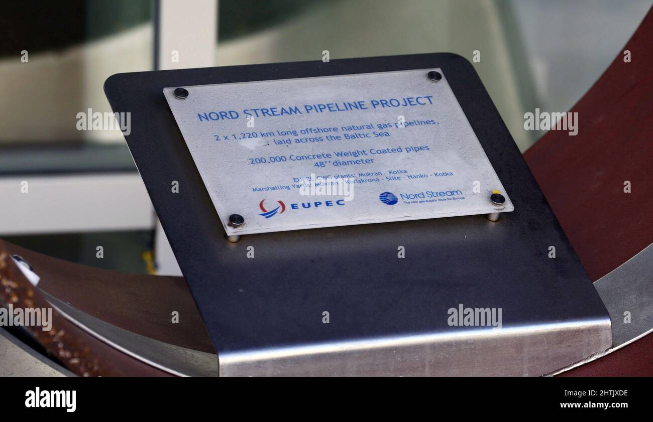 Nord stream 1 pipeline hi-res stock photography and images - Alamy