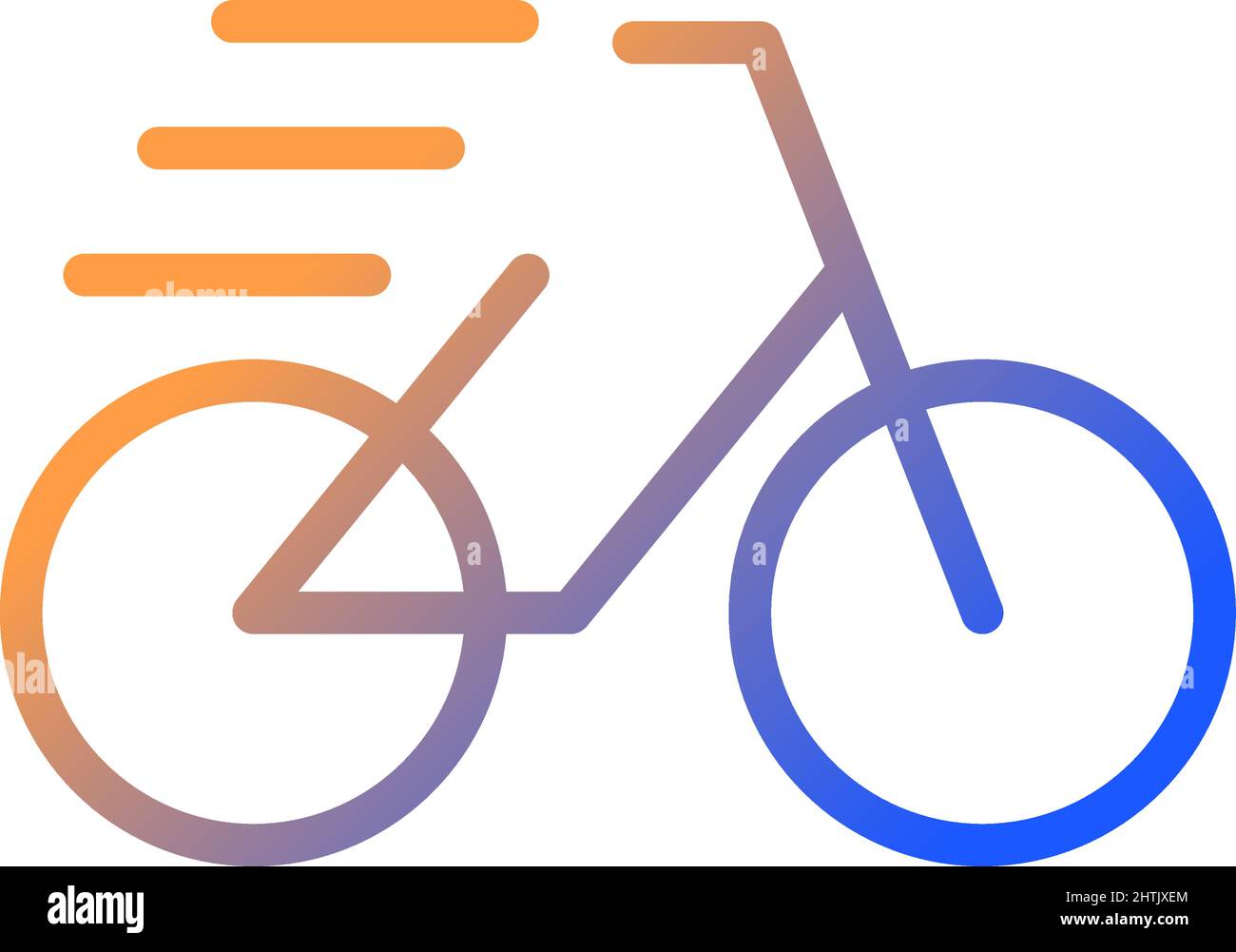 Bicycle gradient linear vector icon Stock Vector Image & Art - Alamy
