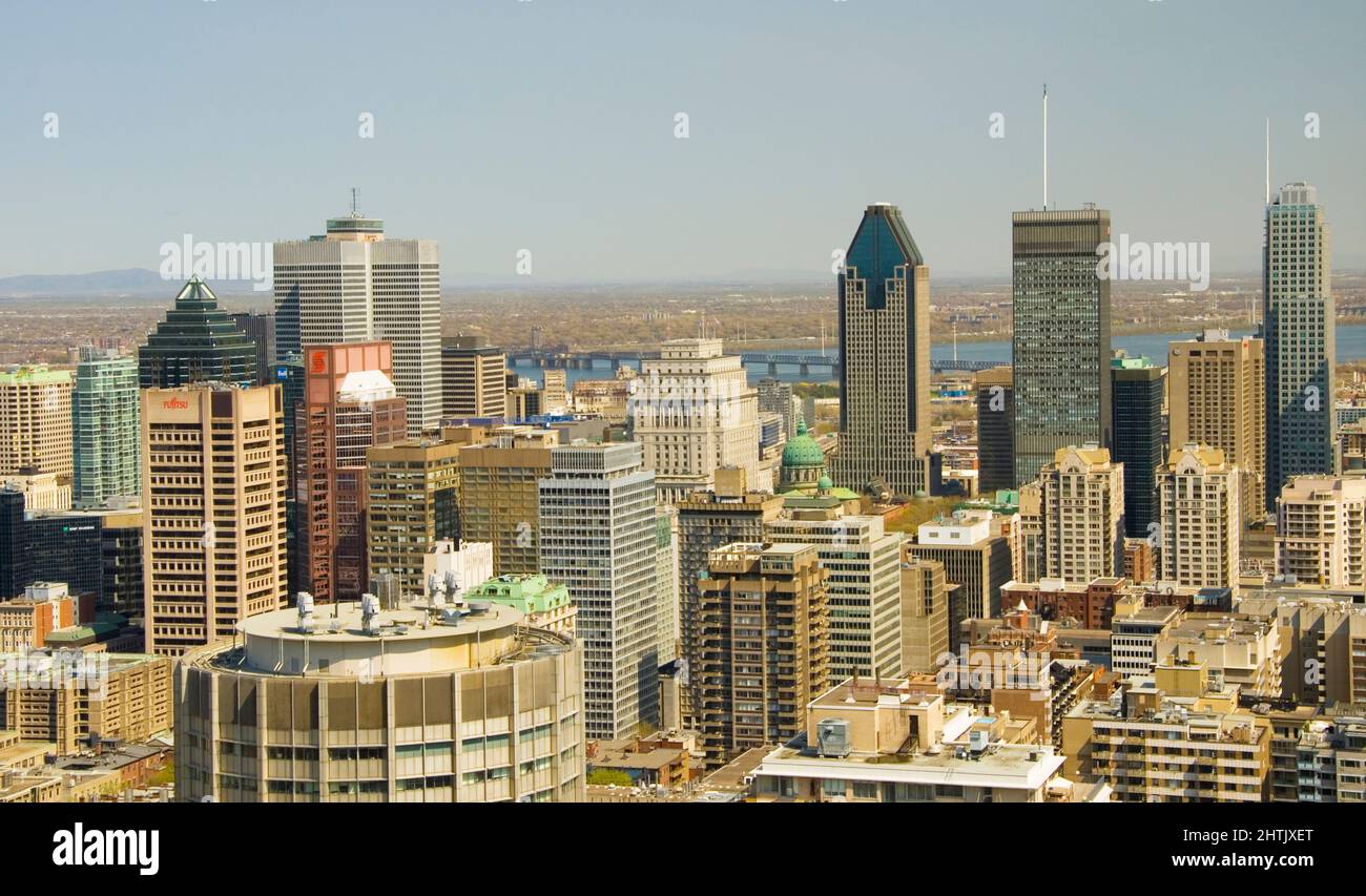 Montreal skyline from mount royal hi-res stock photography and images ...