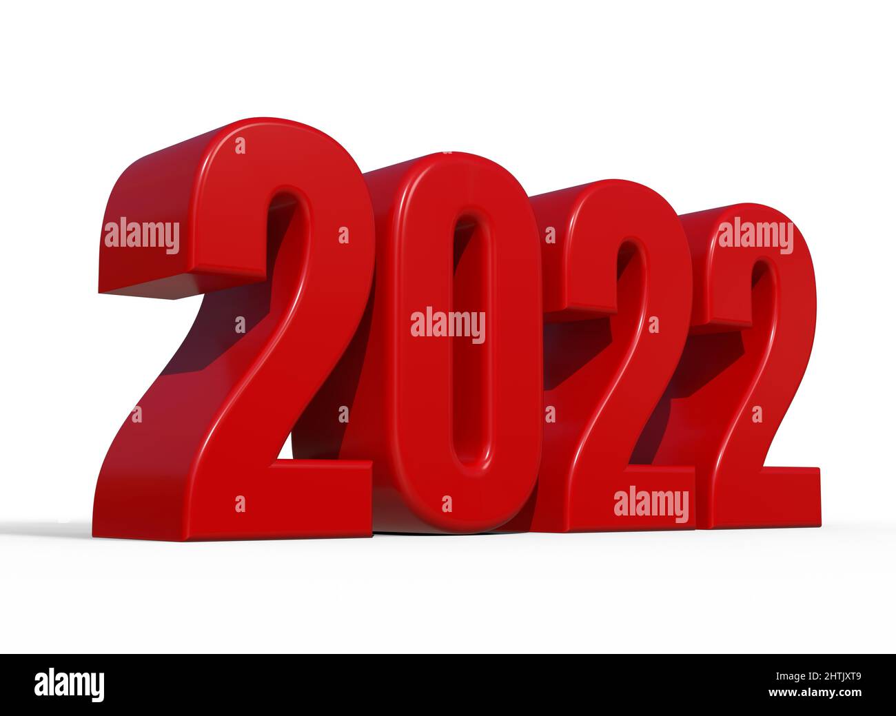 3d rendering of 2022 on a white background Stock Photo - Alamy