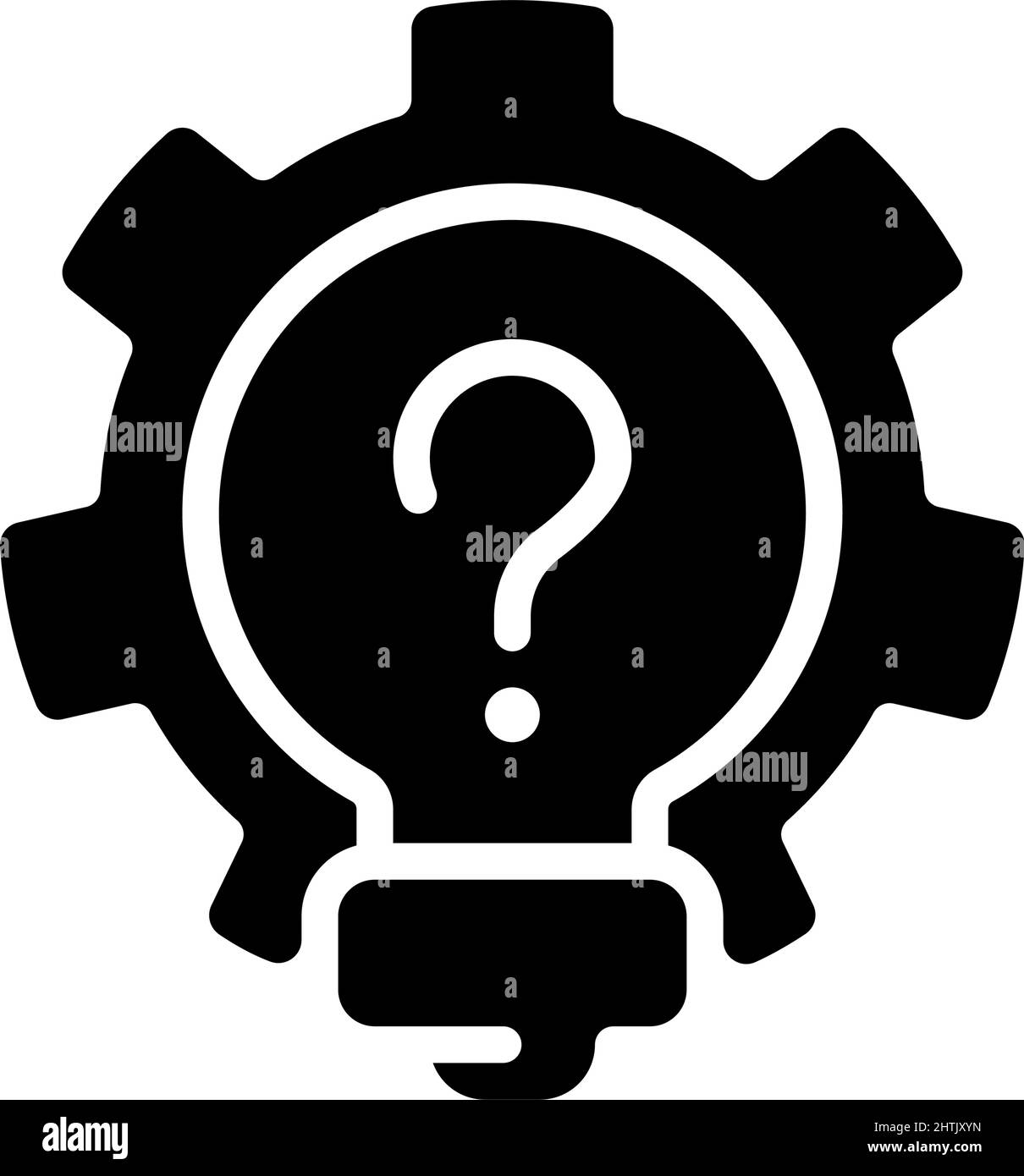 Creative question black glyph icon Stock Vector Image & Art - Alamy
