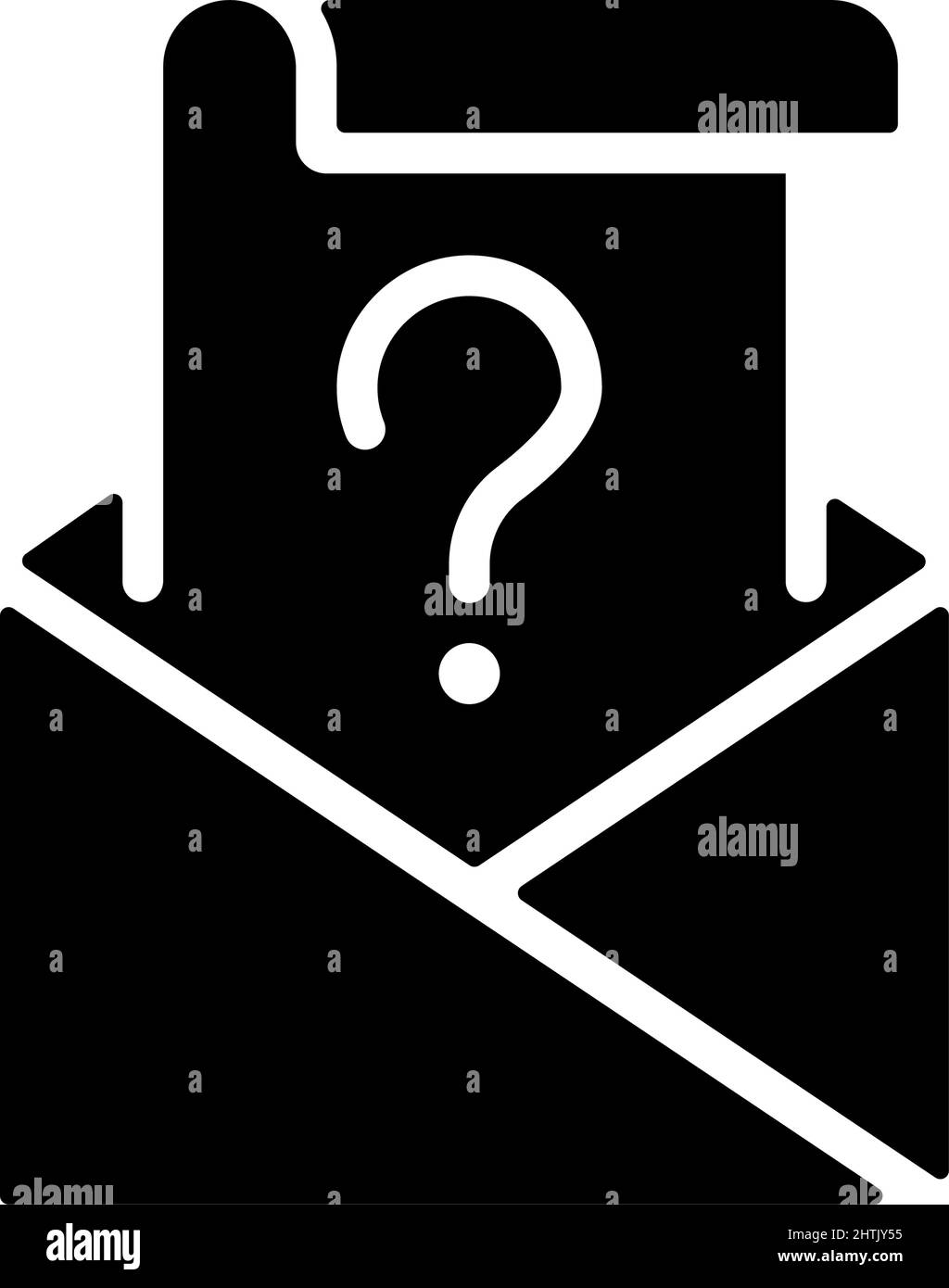Question mark envelope Cut Out Stock Images & Pictures - Alamy