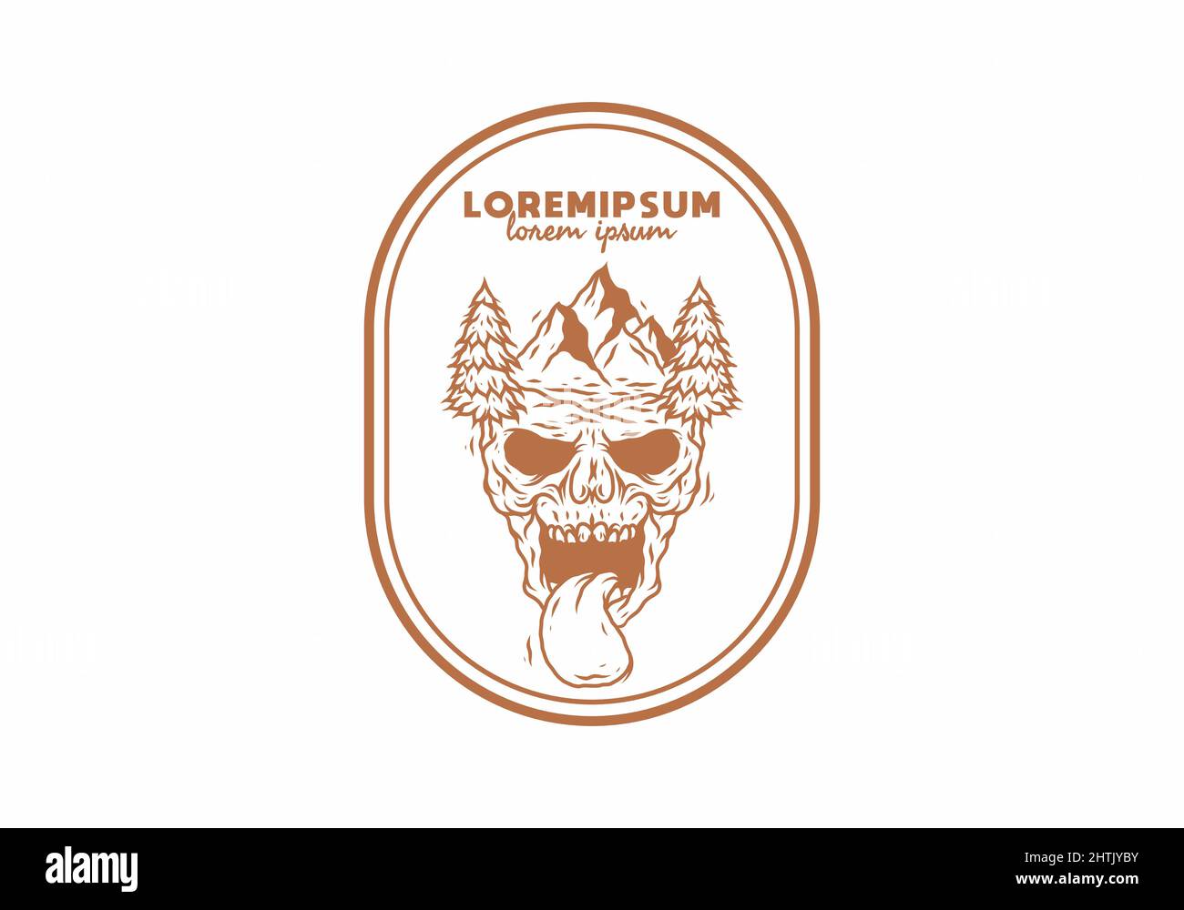 Skull etching vintage Cut Out Stock Images & Pictures - Alamy