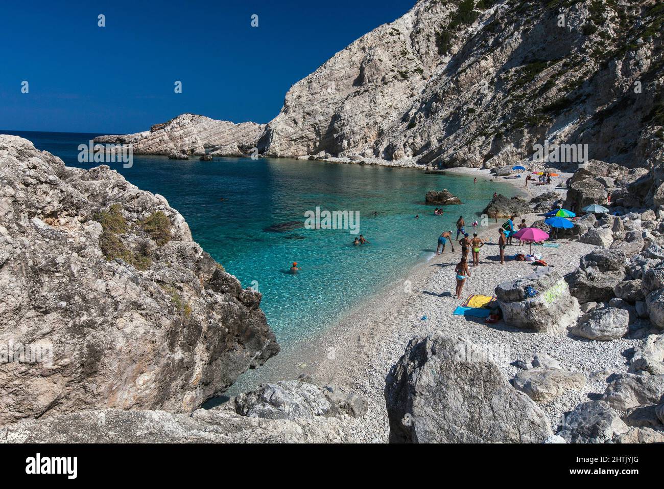 Greece, Ionian islands, Kefalonia, Lixouri, Petani Beach Photo ...