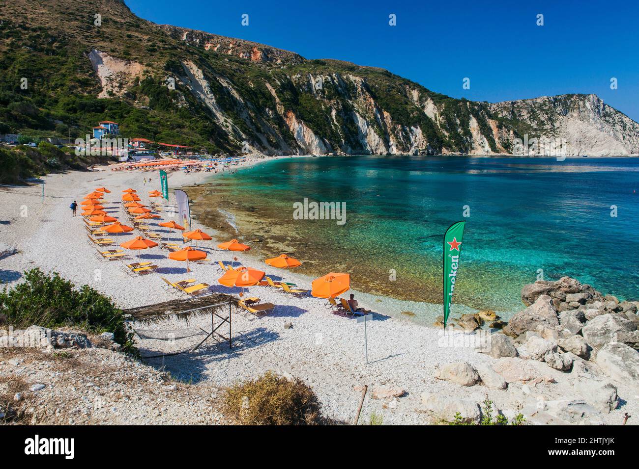 Greece, Ionian islands, Kefalonia, Lixouri, Petani Beach Photo ...