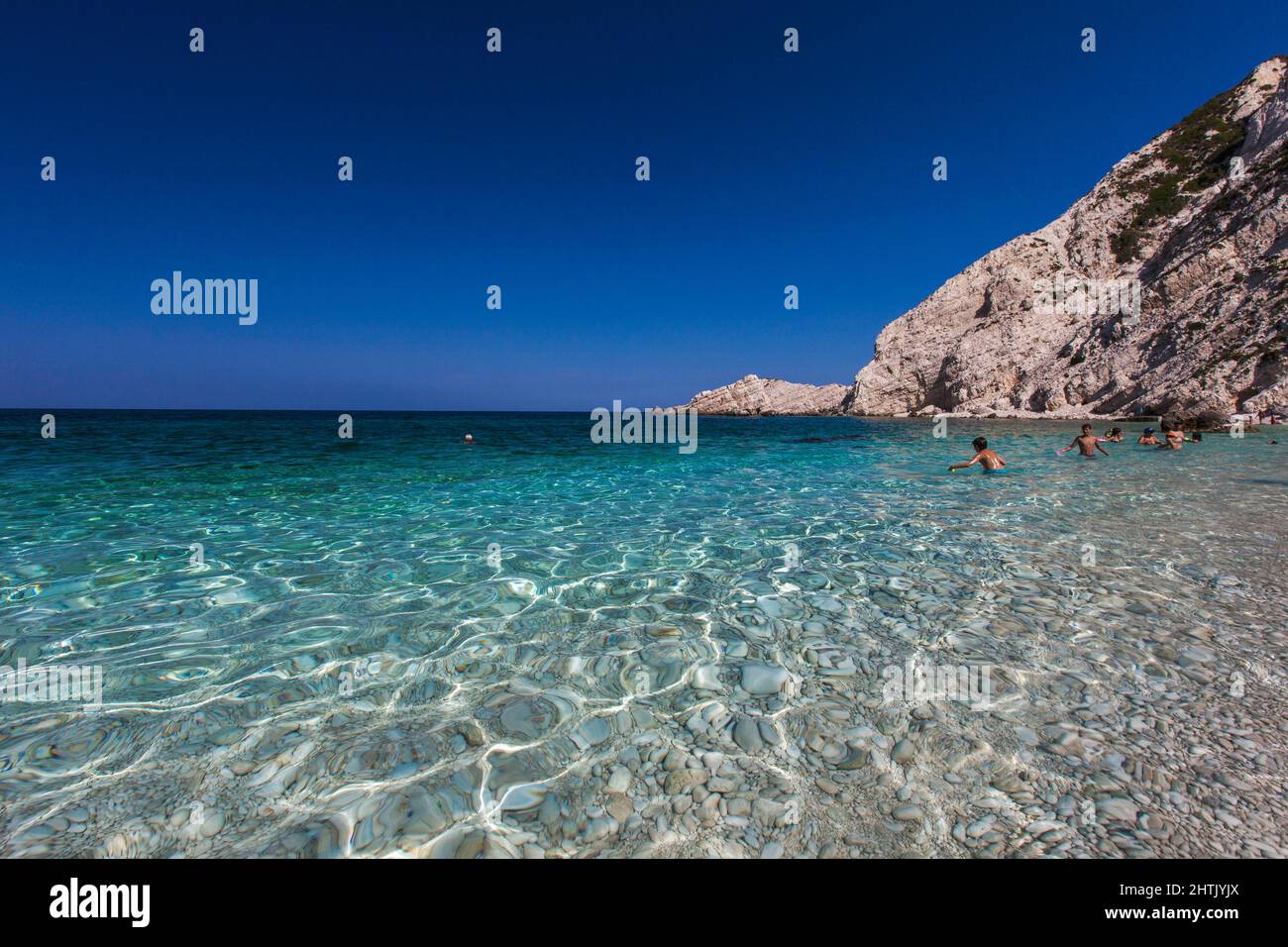 Greece, Ionian islands, Kefalonia, Lixouri, Petani Beach Photo ...